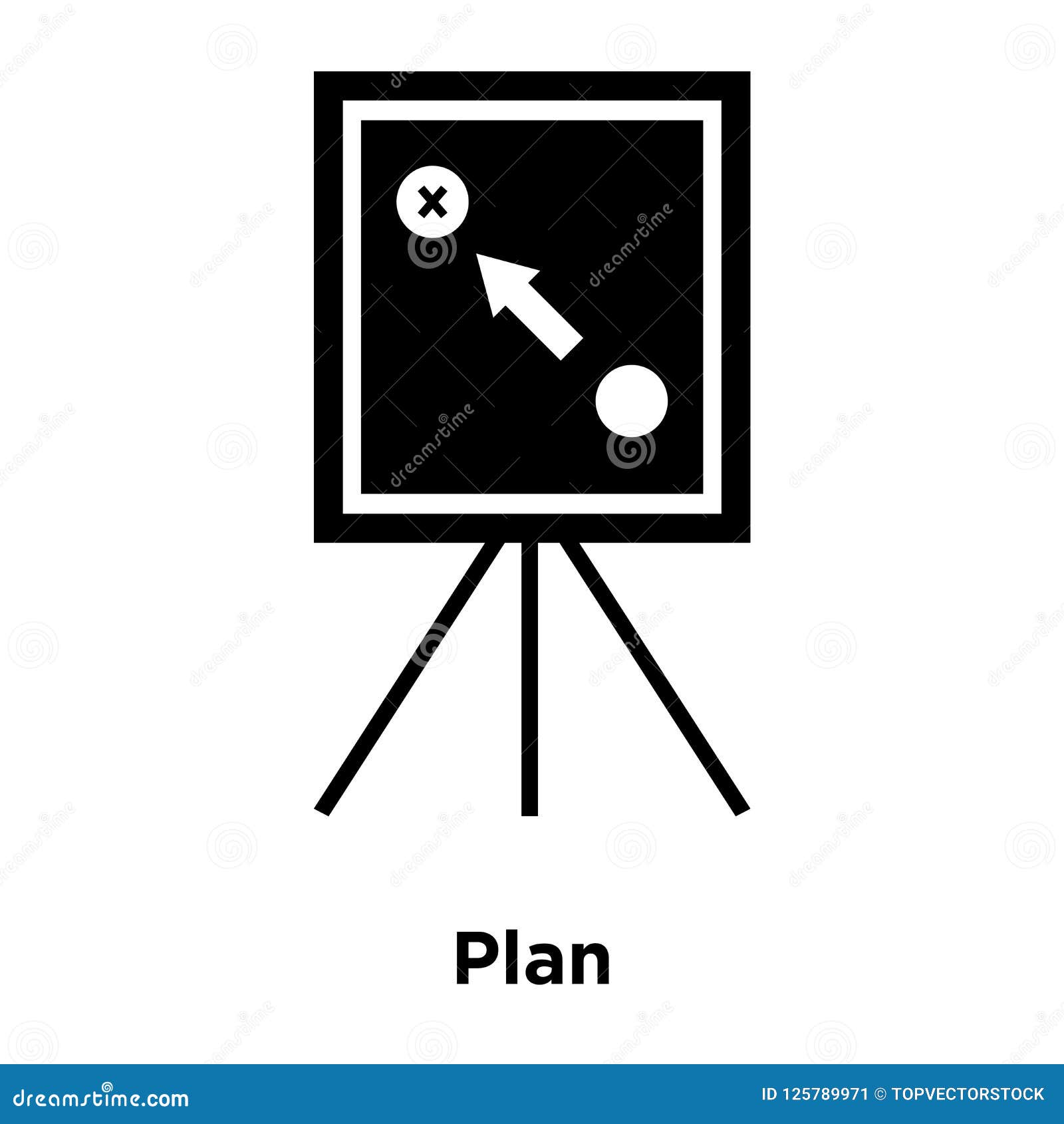 Plan Icon Vector Isolated On White Background, Logo Concept Of P Stock ...