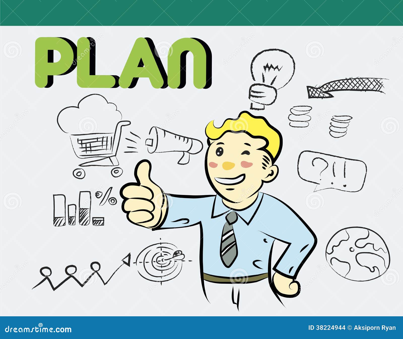 Plan info graphic stock vector. Illustration of organization - 38224944
