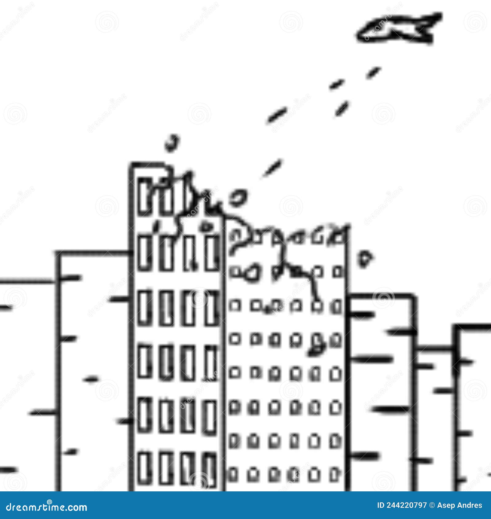 Plan Invasion city stock illustration. Illustration of presentation ...