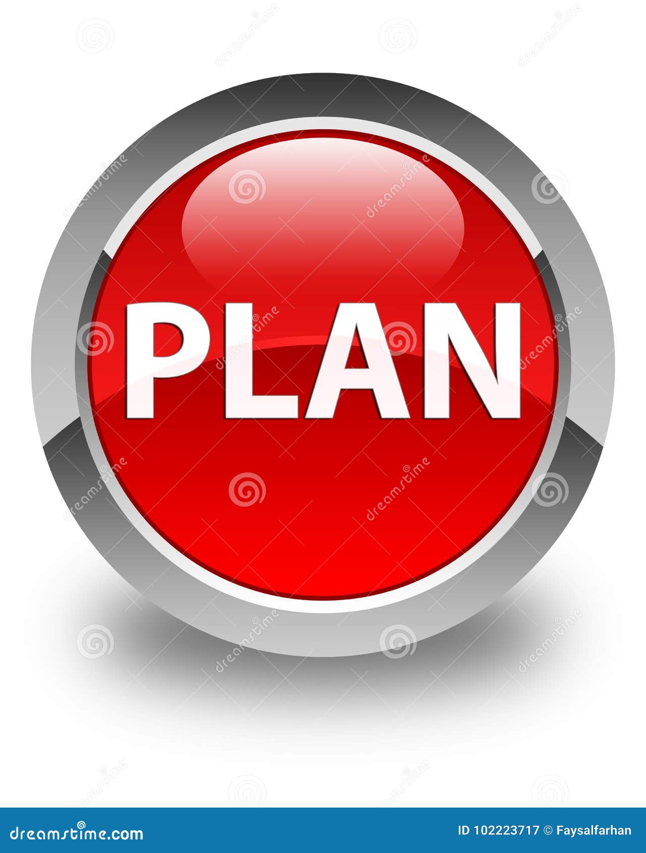 Plan Glossy Red Round Button Stock Illustration - Illustration of ...