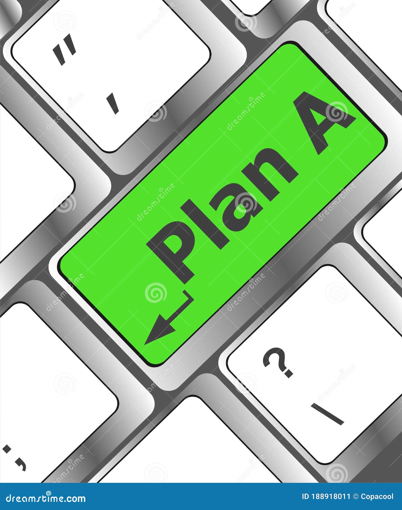 Plan a Key on Computer Keyboard - Internet Business Concept Stock ...