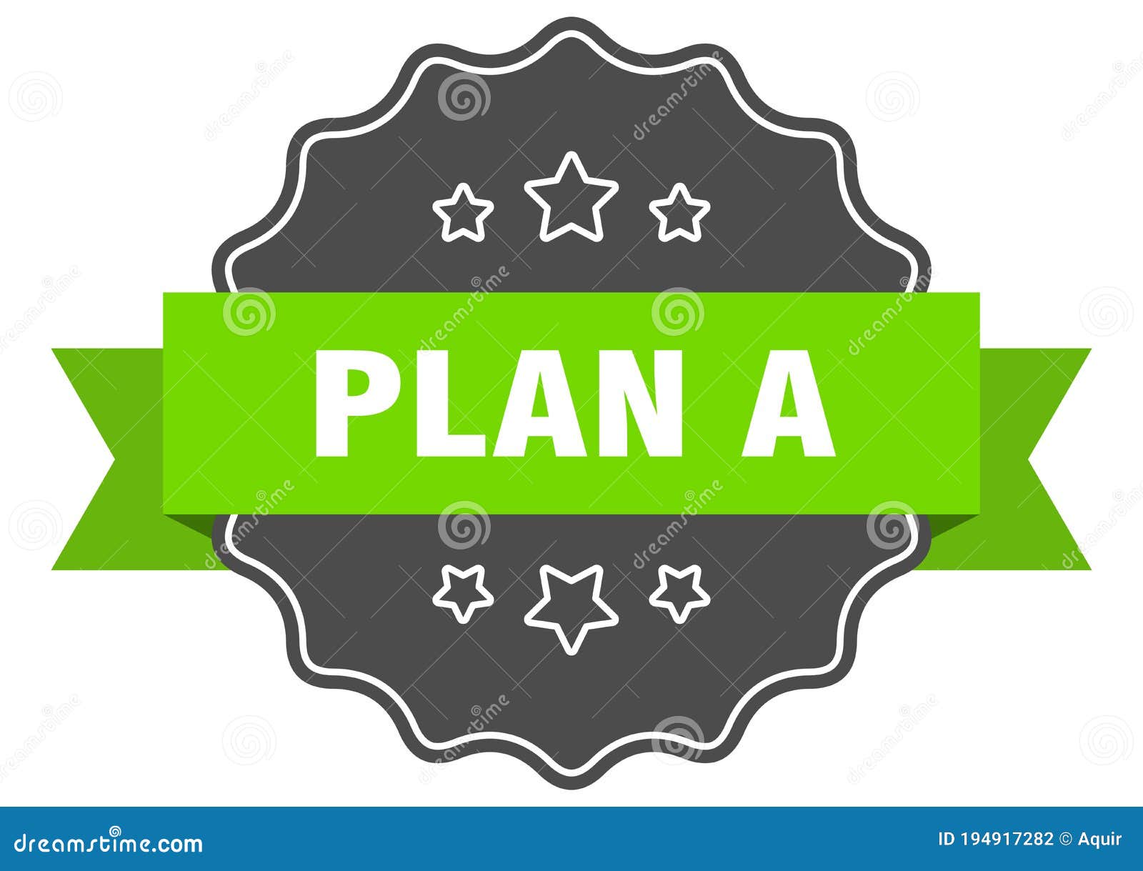 Plan a label stock vector. Illustration of template - 194917282