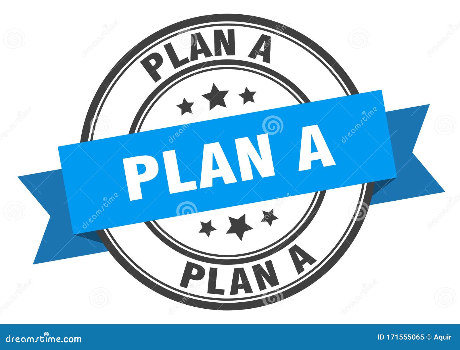 Plan a Label. Plan a Round Band Sign Stock Vector - Illustration of ...