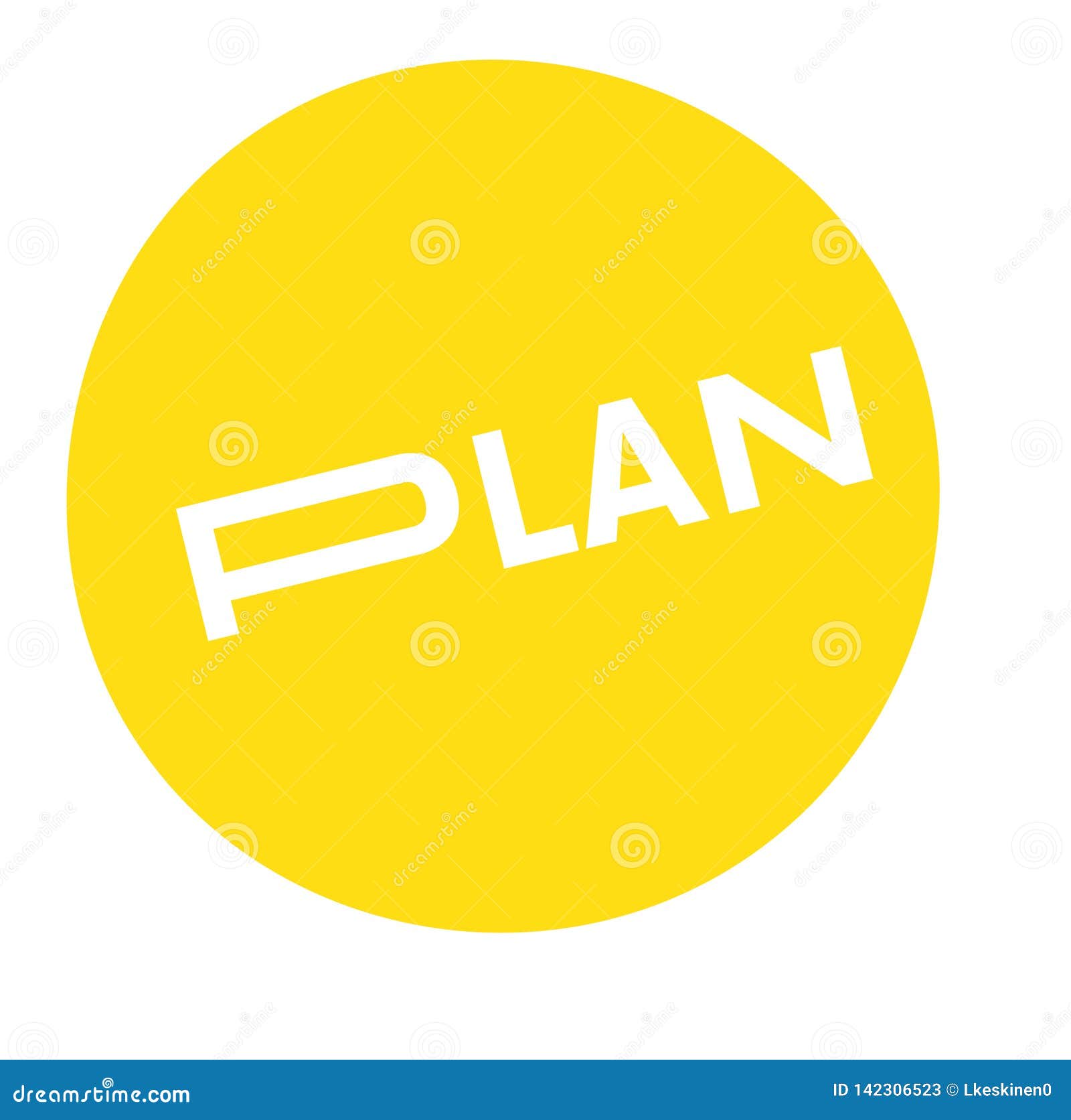 Plan label illustration stock vector. Illustration of strategic - 142306523