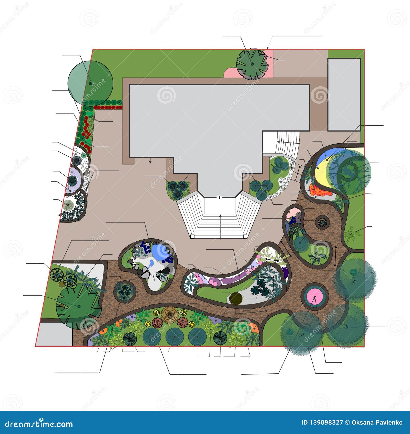 lakaran reka bentuk landskap - Pippa Mackay