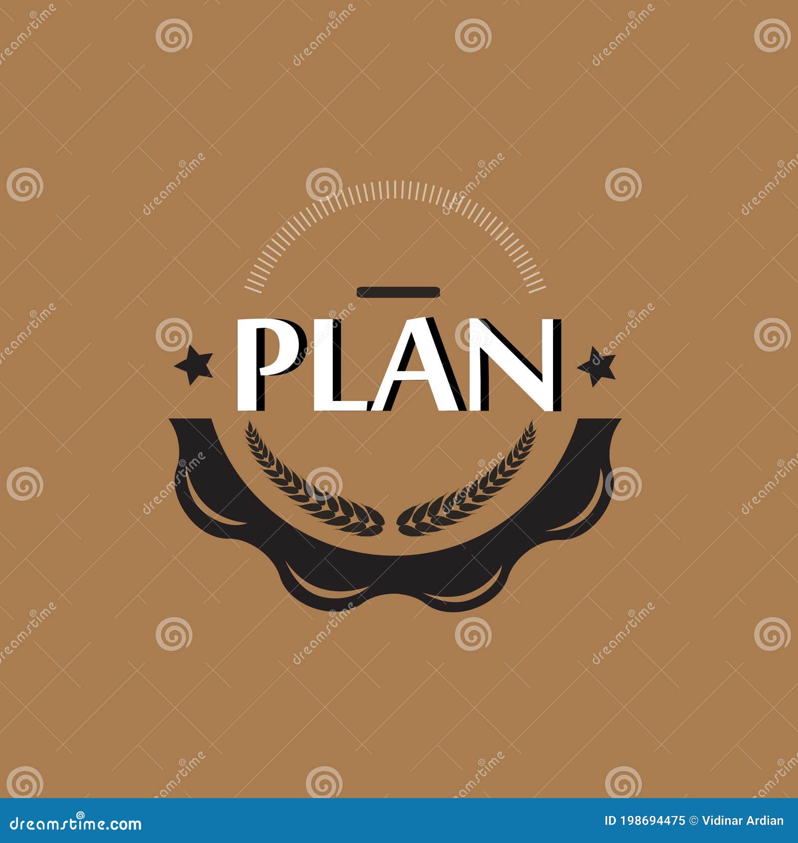 PLAN Logo Emblem Stamp. Vector EPS 10 Stock Vector - Illustration of ...