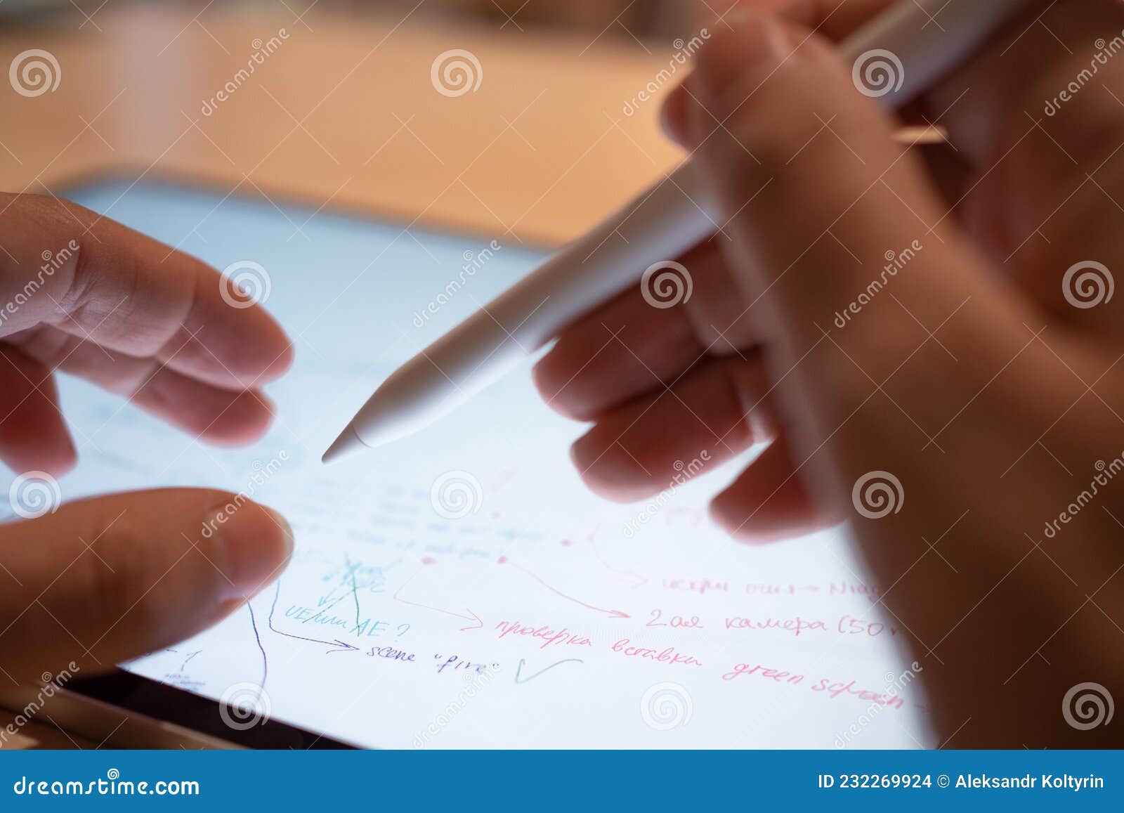 Plan and Make Notes by Hand on a Digital Tablet, Lists and Flowcharts ...