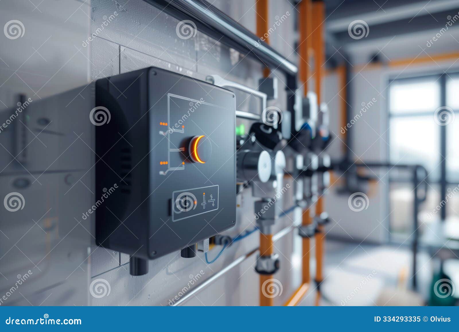 Plan of a Modern Home Heating System Stock Illustration - Illustration ...