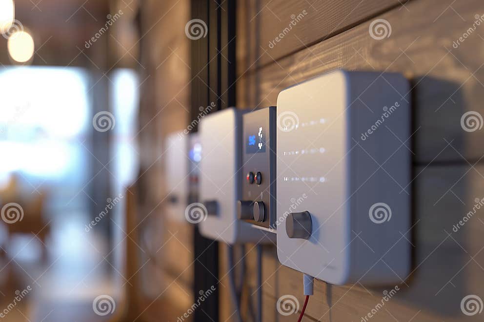 Plan of a Modern Home Heating System Stock Illustration - Illustration ...