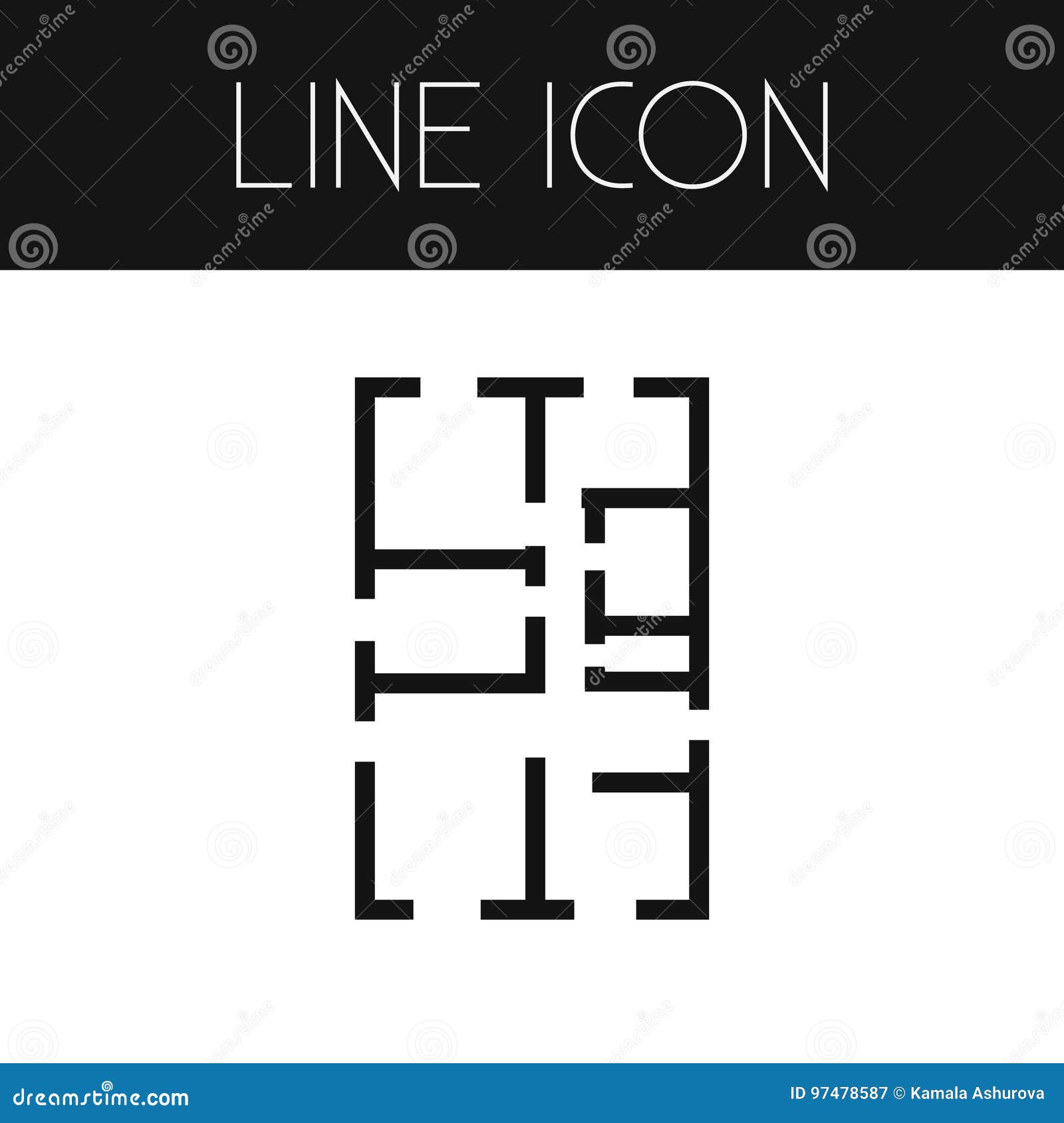 Plan Outline. Blueprint Vector Element Can Be Used for Blueprint, Plan ...