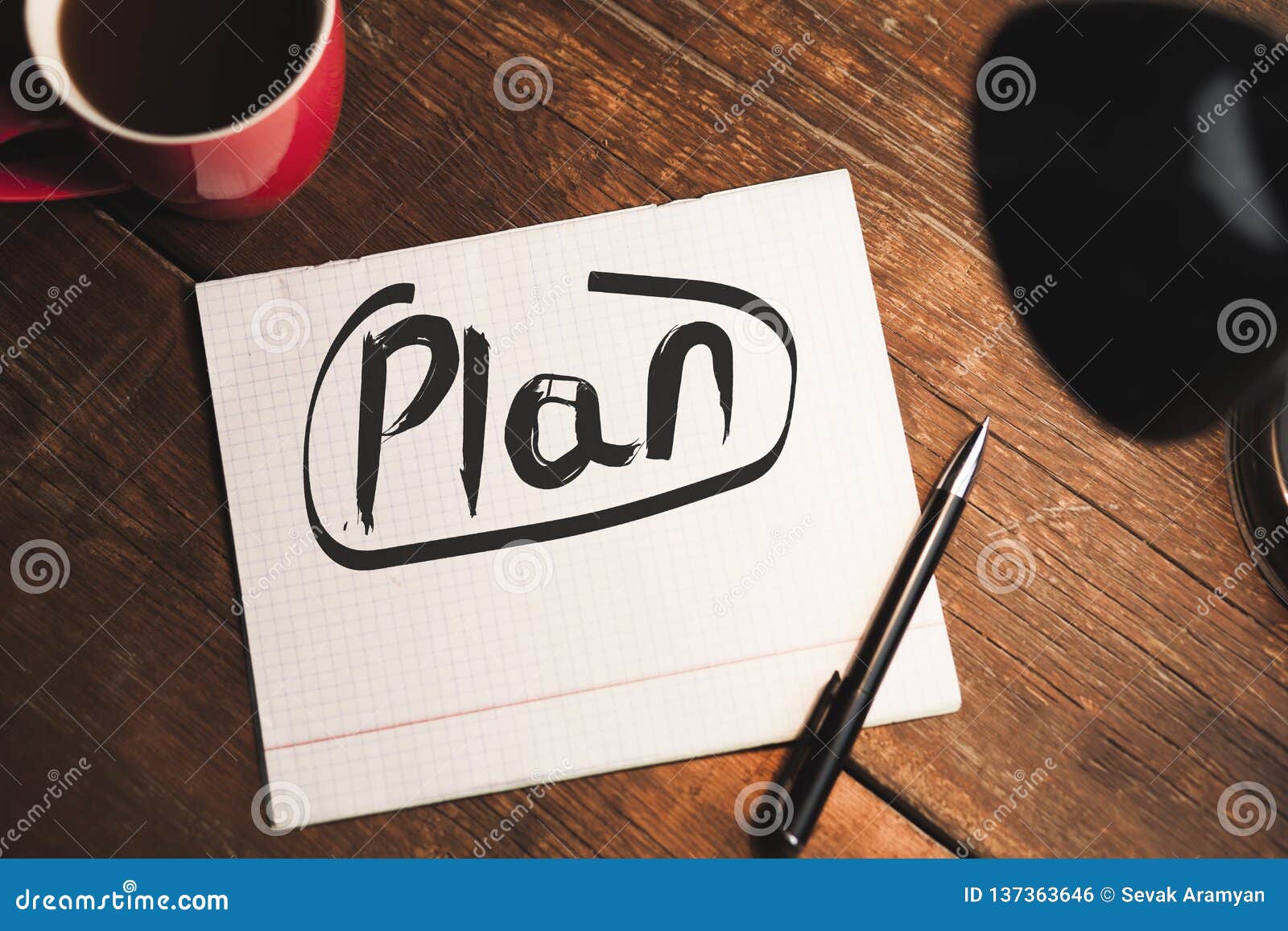 Plan on page stock photo. Image of equipment, solution - 137363646