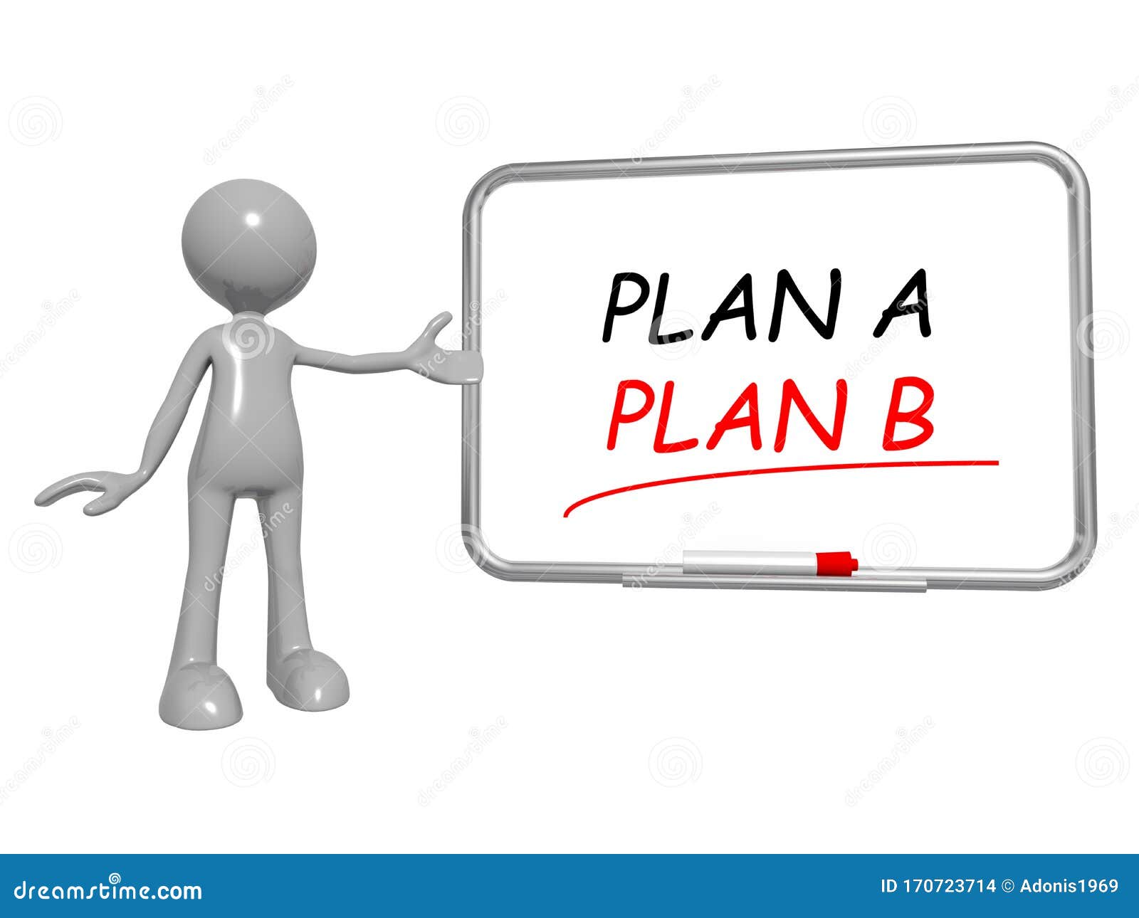 Plan a plan b on board stock illustration. Illustration of competence ...