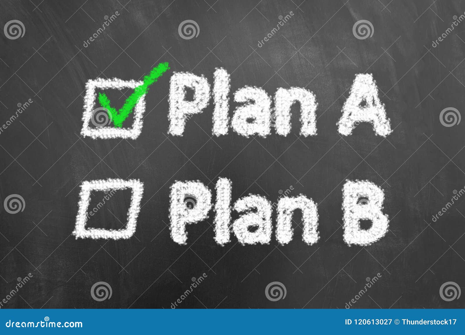 Plan a Plan B Chalk Text on Blackboard or Chalkboard Stock Image ...