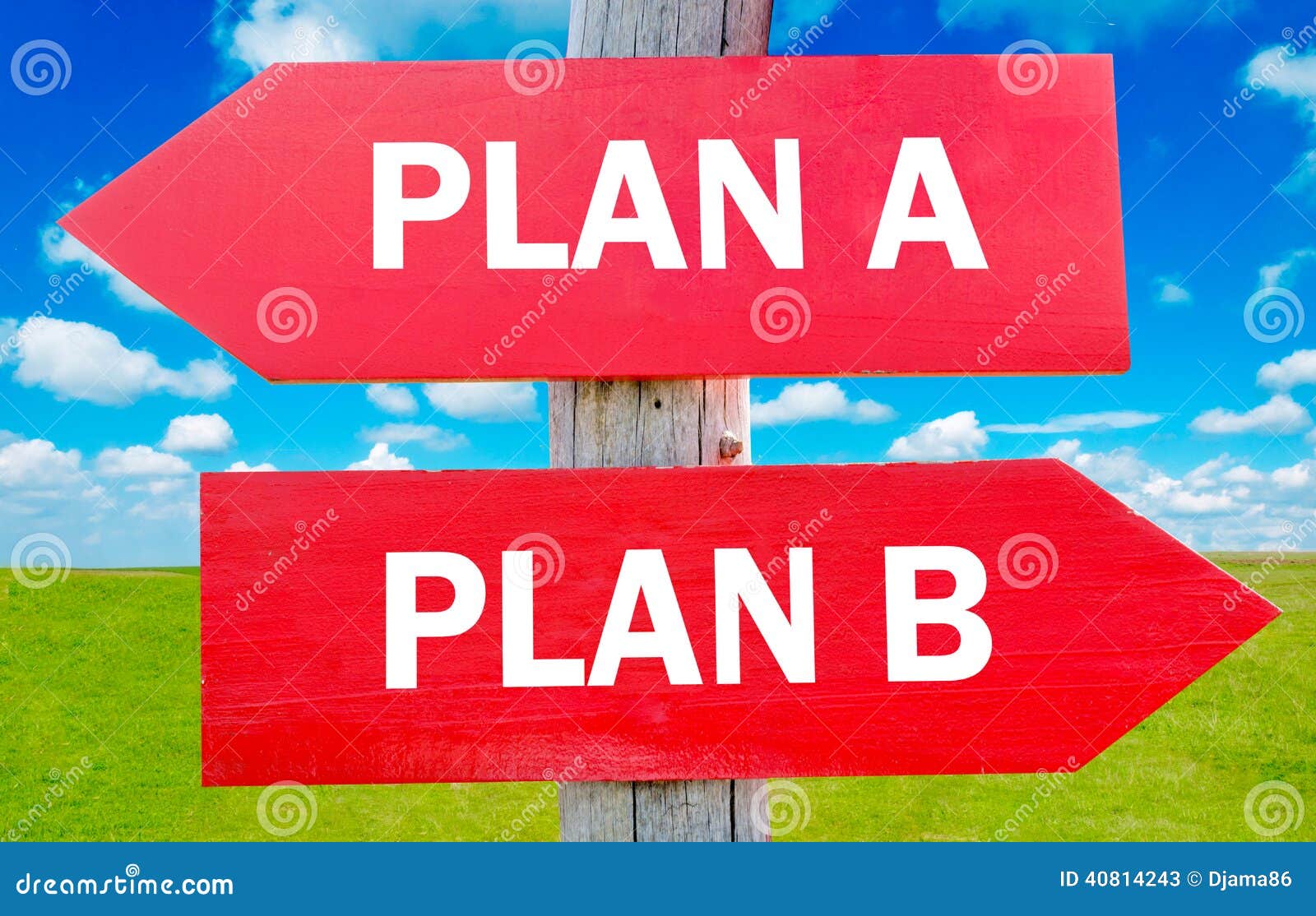 Plan a or Plan B stock image. Image of road, business - 40814243