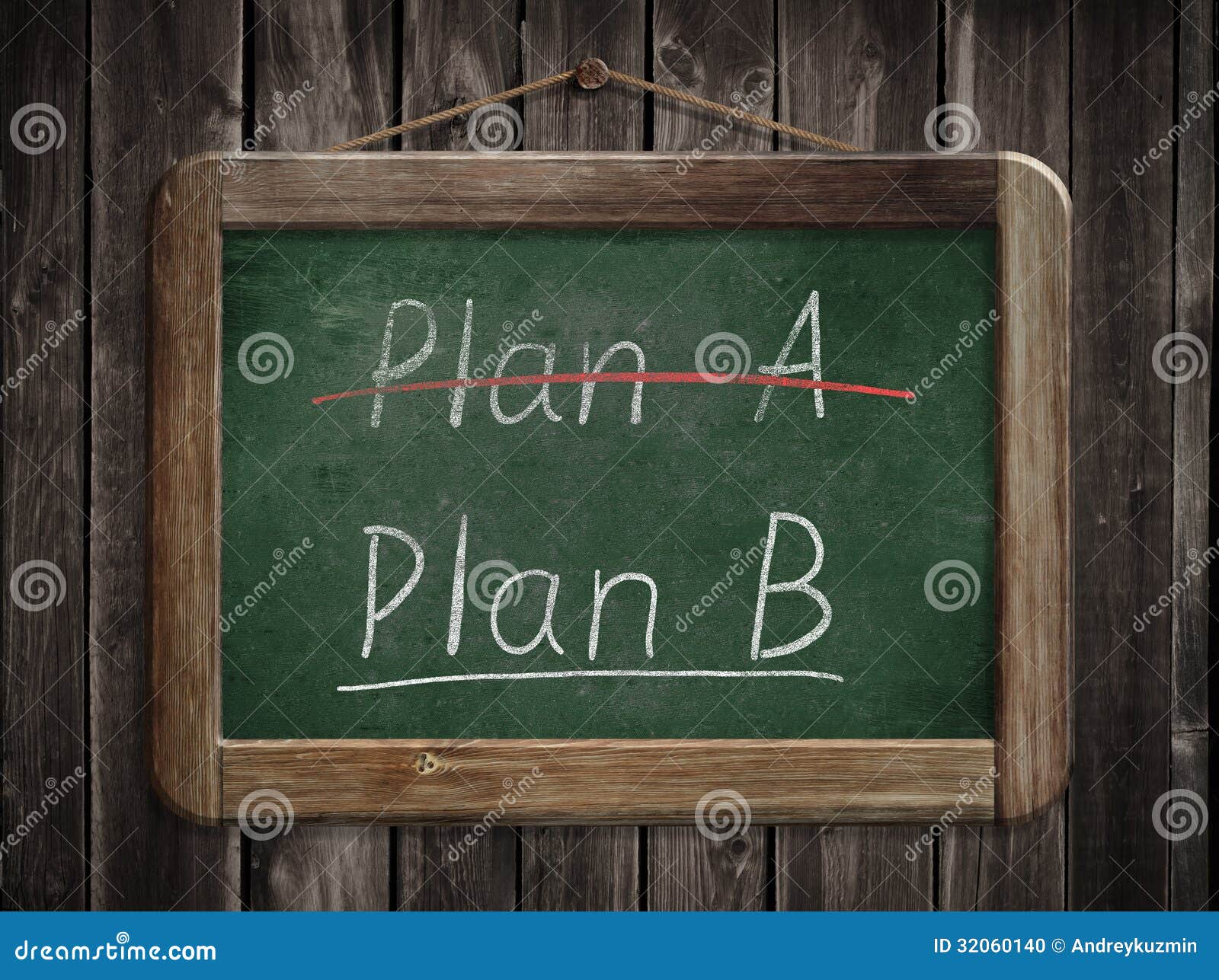 Plan a Plan B Concept Written on Blackboard Stock Photo - Image of ...