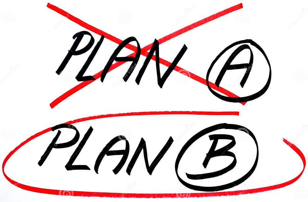 Plan a Plan B options stock illustration. Illustration of strategy ...