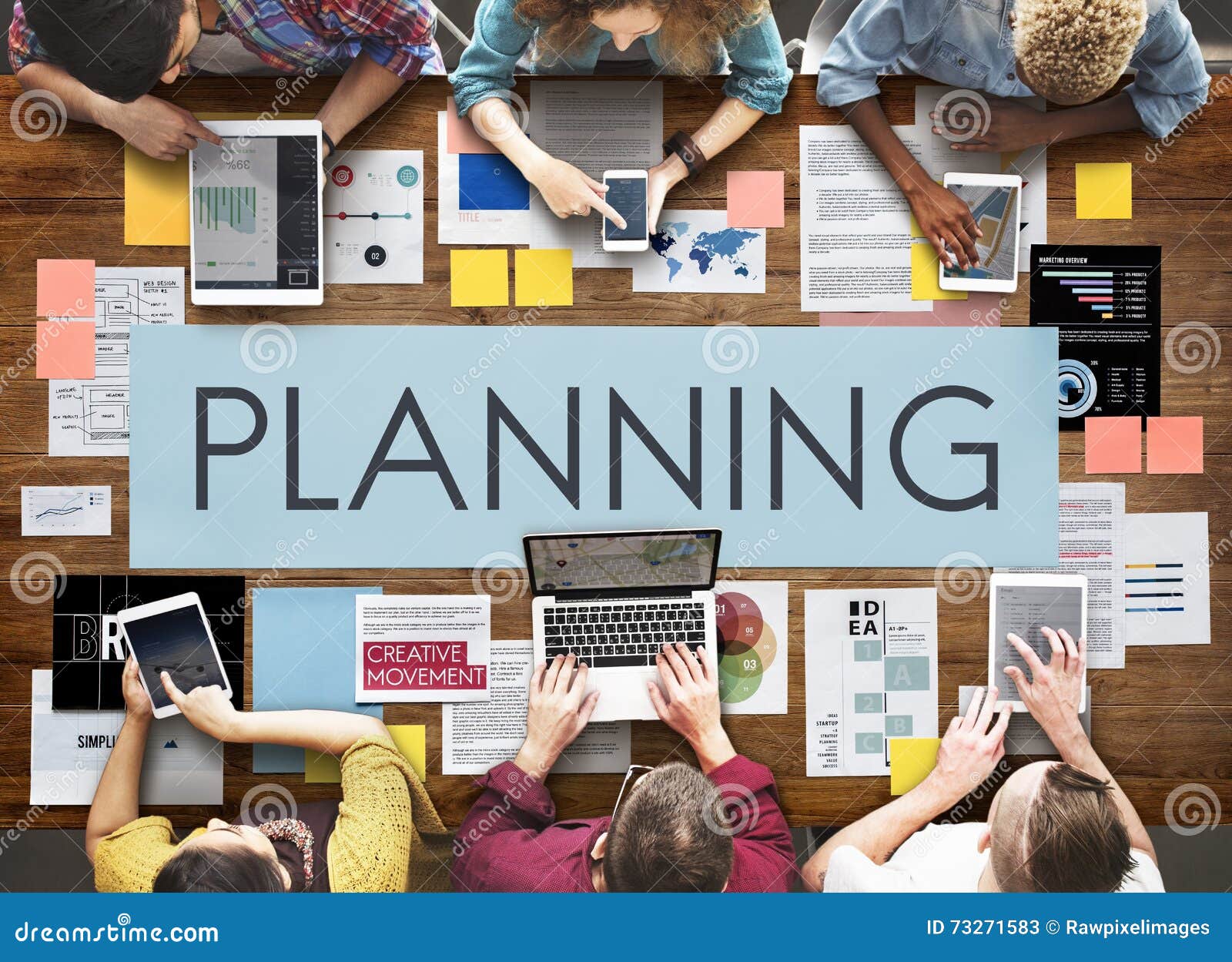Plan Planning Operations Solution Vision Strategy Concept Stock Image ...