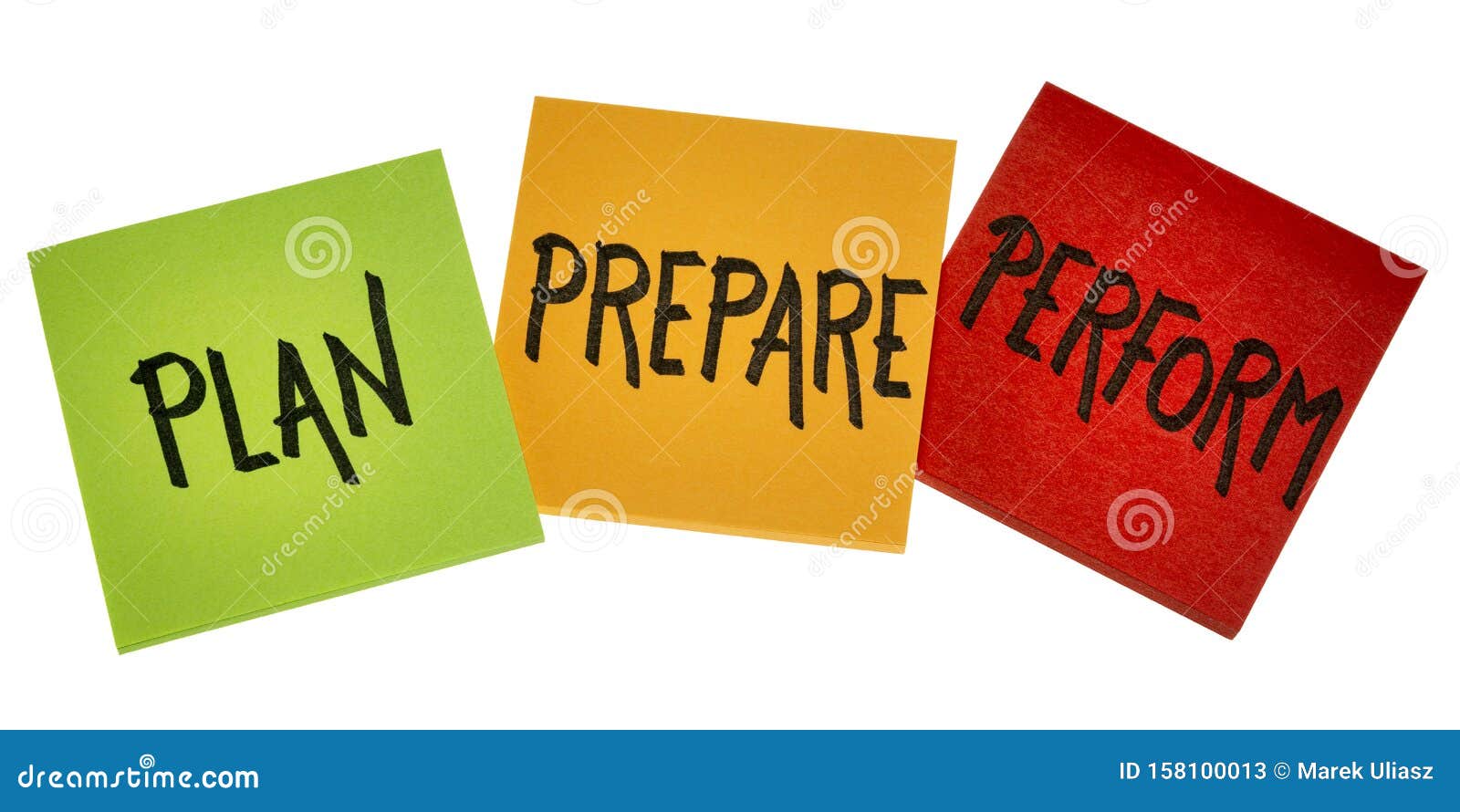 Plan, Prepare, Perform - Business Concept Stock Image - Image of banner ...