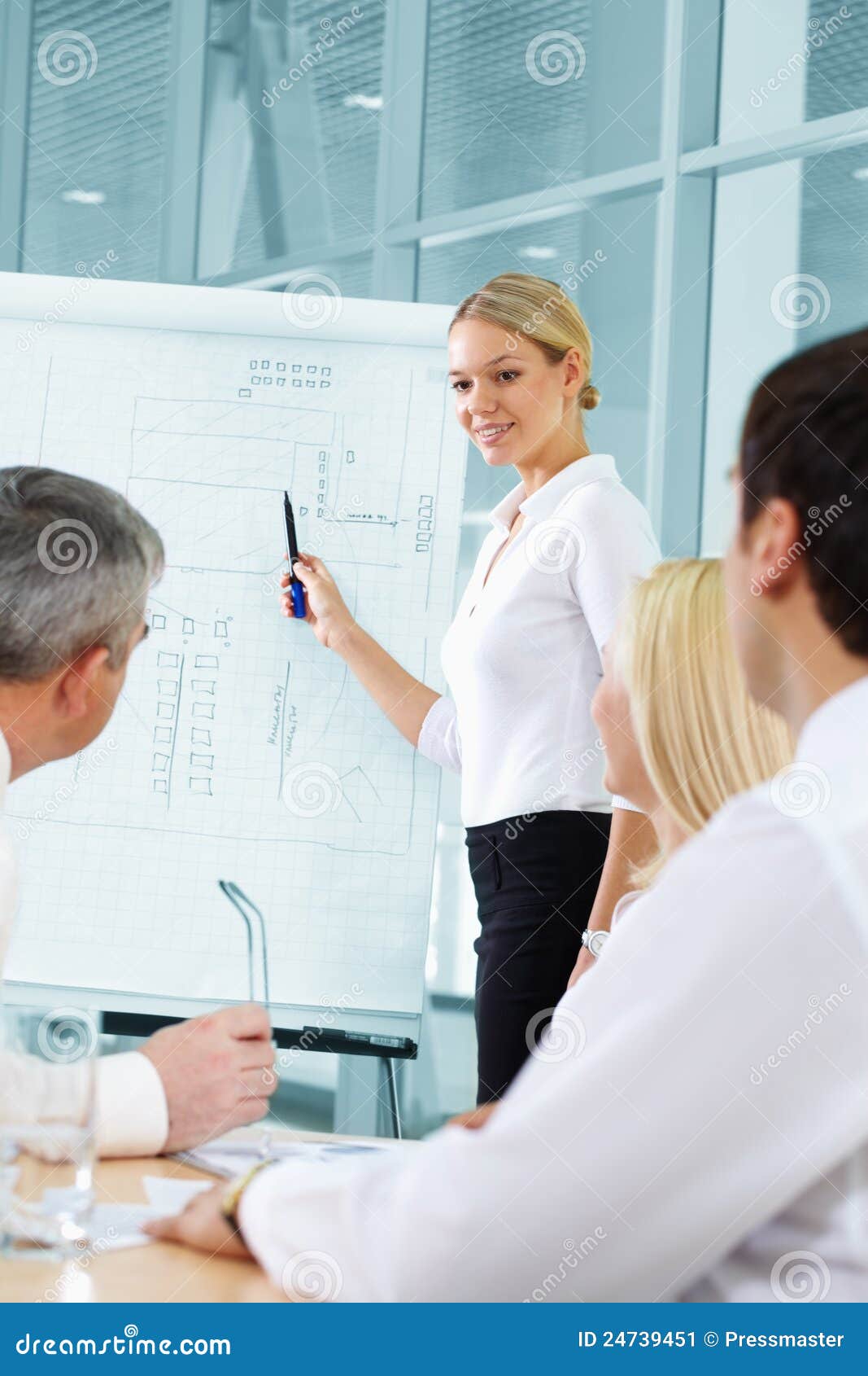 Plan presentation stock image. Image of caucasian, plan - 24739451