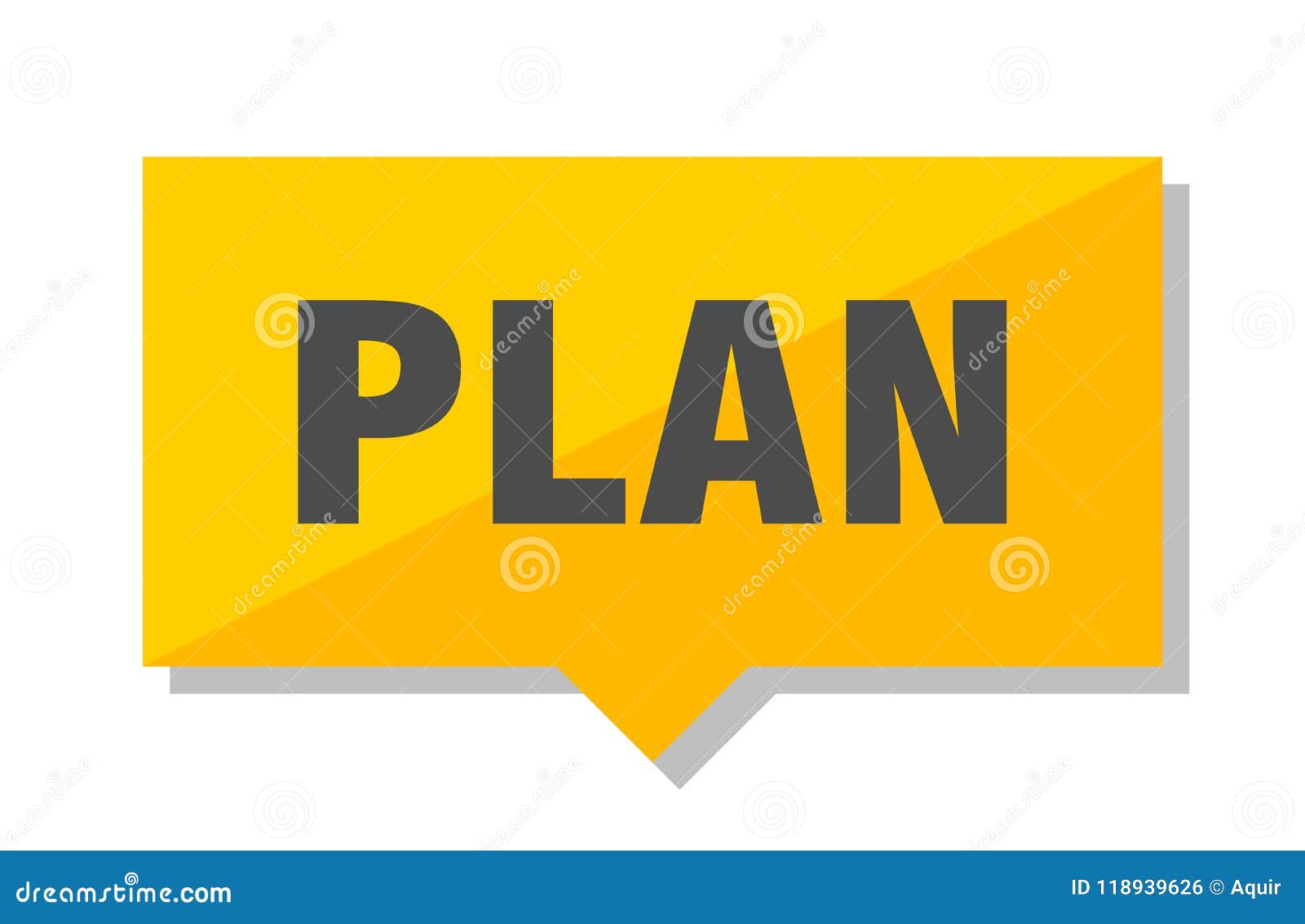 Plan price tag stock vector. Illustration of badge, sticker - 118939626