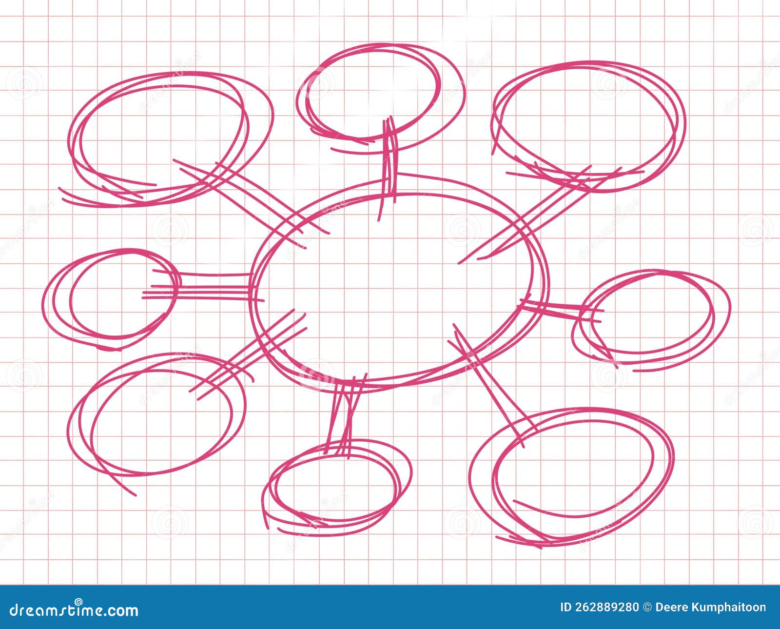 Mind Mapping Presentation of Connection. Stock Illustration ...