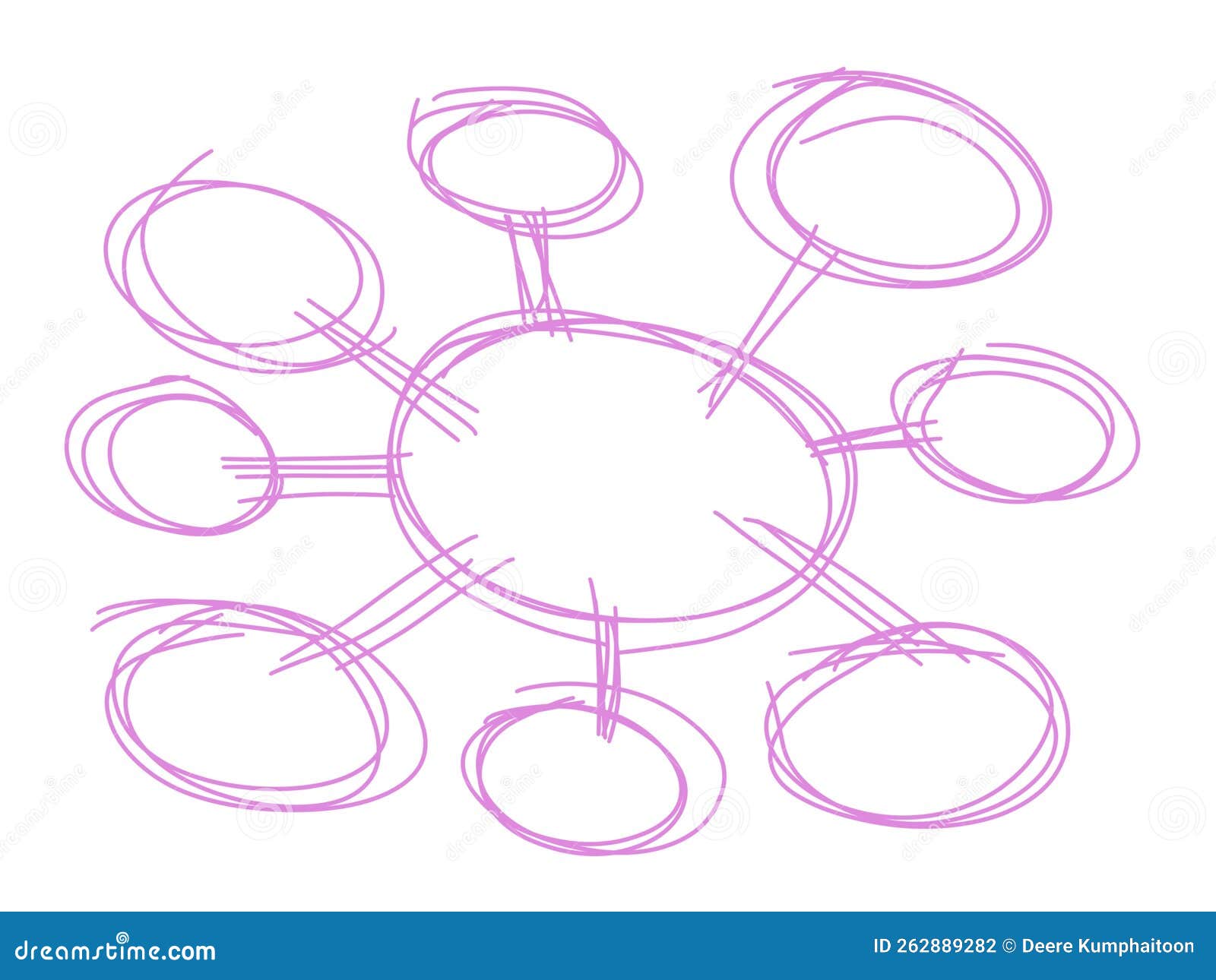 Mind Mapping Presentation of Connection. Stock Illustration ...