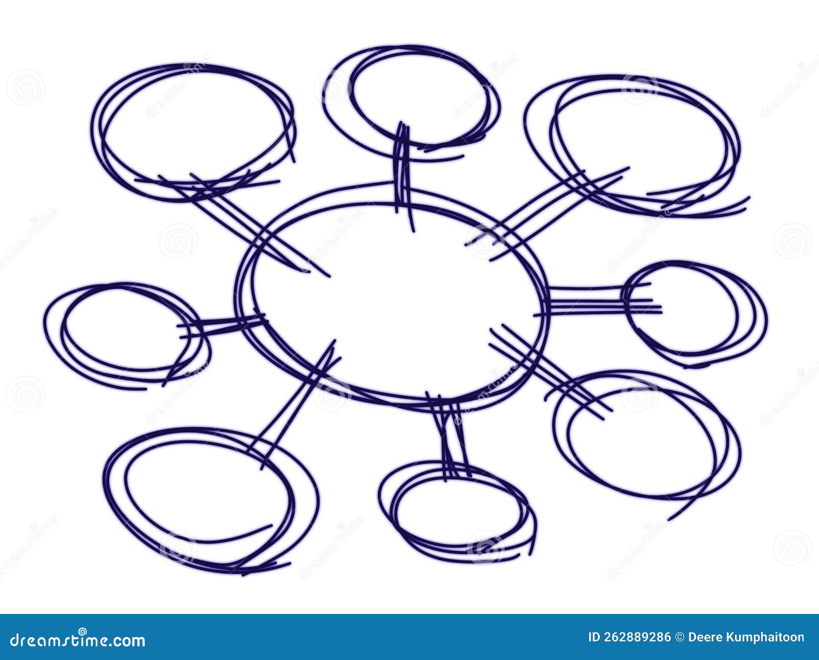 Mind Mapping Presentation of Connection. Stock Illustration ...