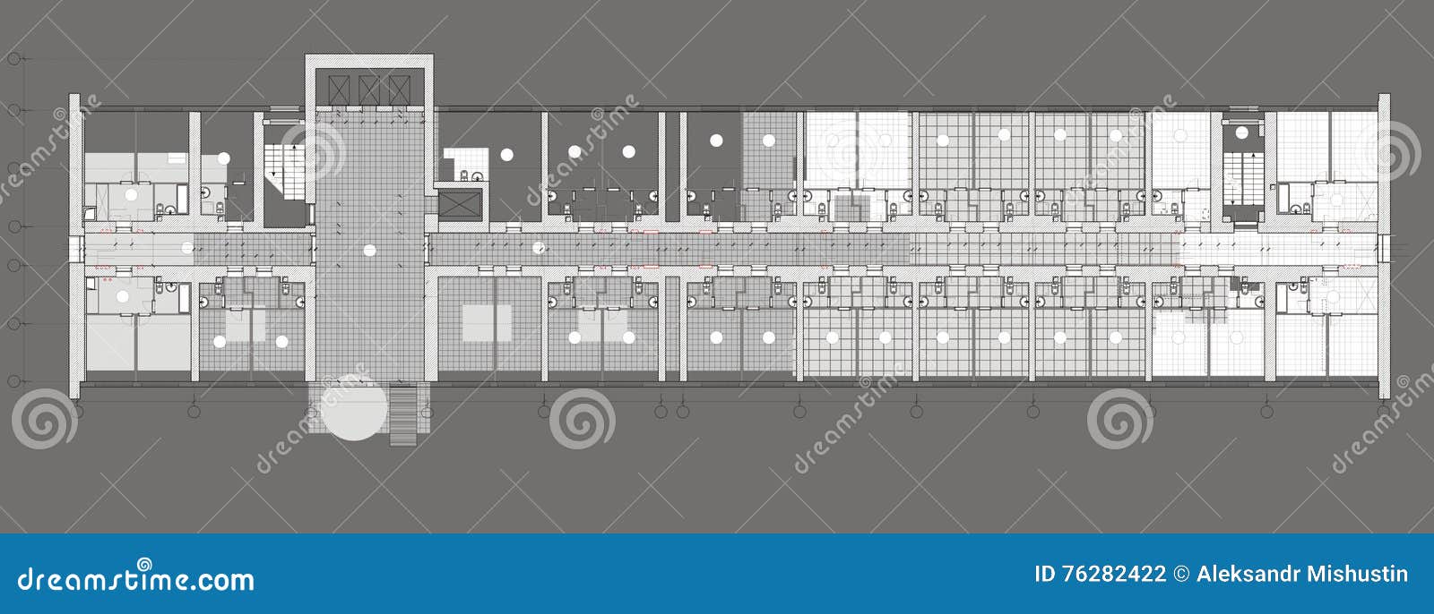Plan Public Buildings stock illustration. Illustration of building ...