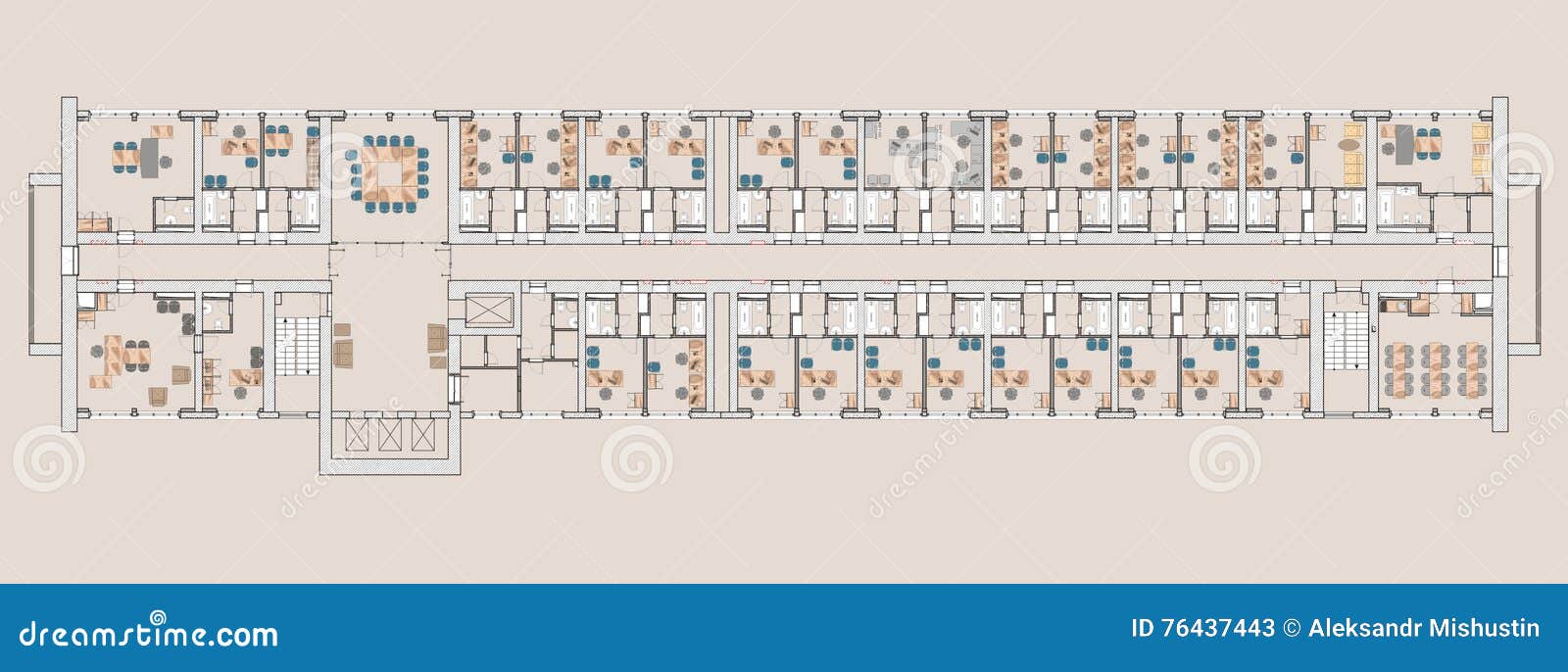 Plan Public Buildings stock illustration. Illustration of design - 76437443