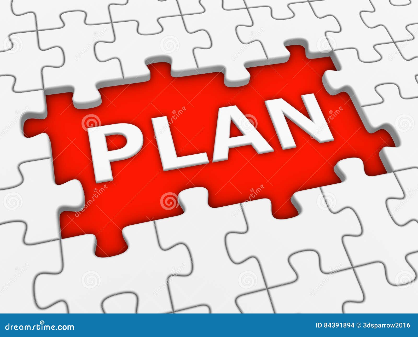 PLAN Puzzle Pieces With Shadow Vector Illustration | CartoonDealer.com ...