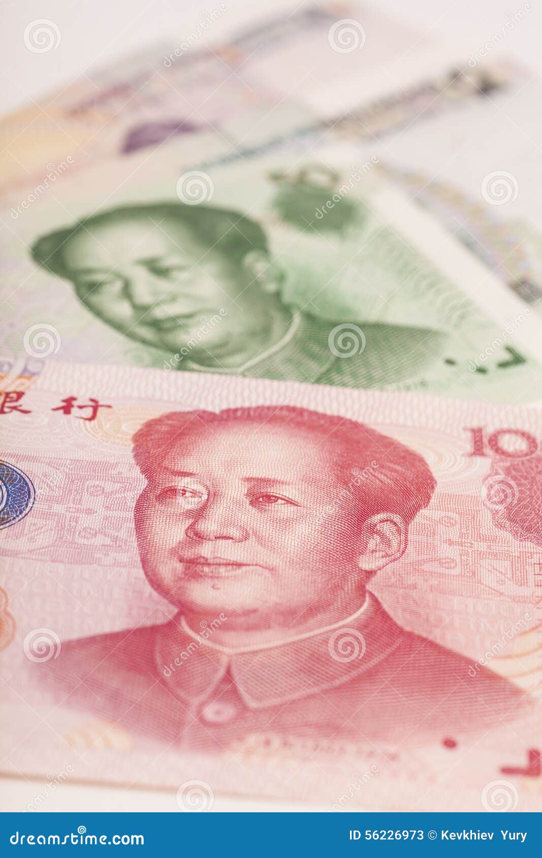Plan Rapproché Chinois De Billet De Banque De Yuans D'argent Image ...