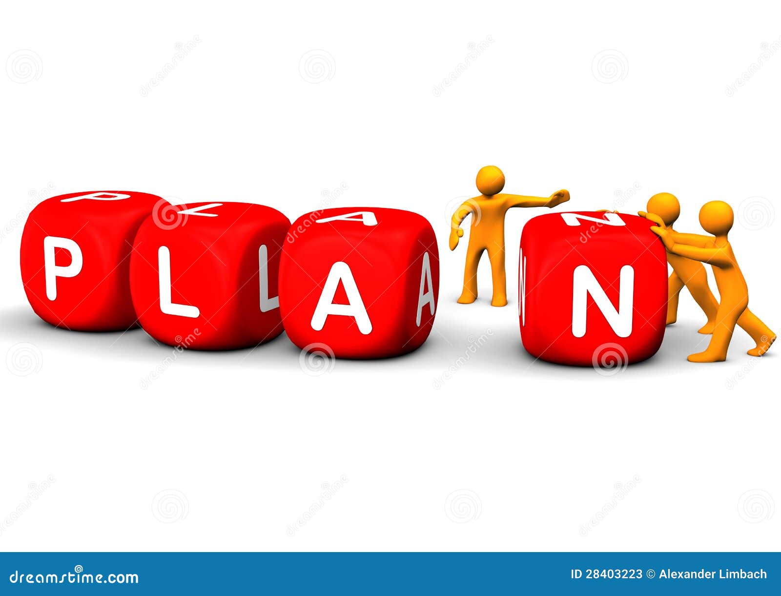 Plan Red Cubes stock illustration. Illustration of solution - 28403223
