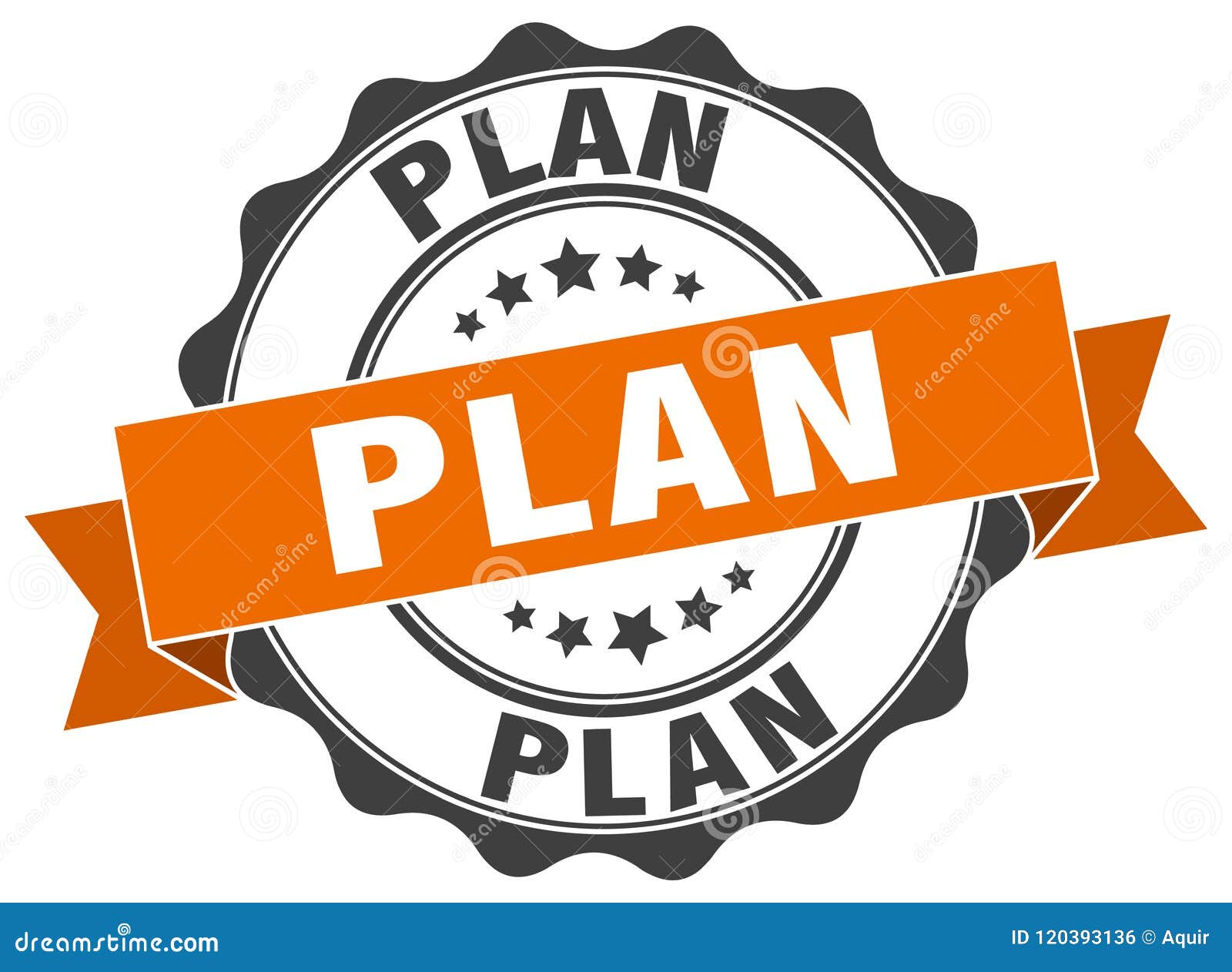 Plan seal. stamp stock vector. Illustration of stamp - 120393136