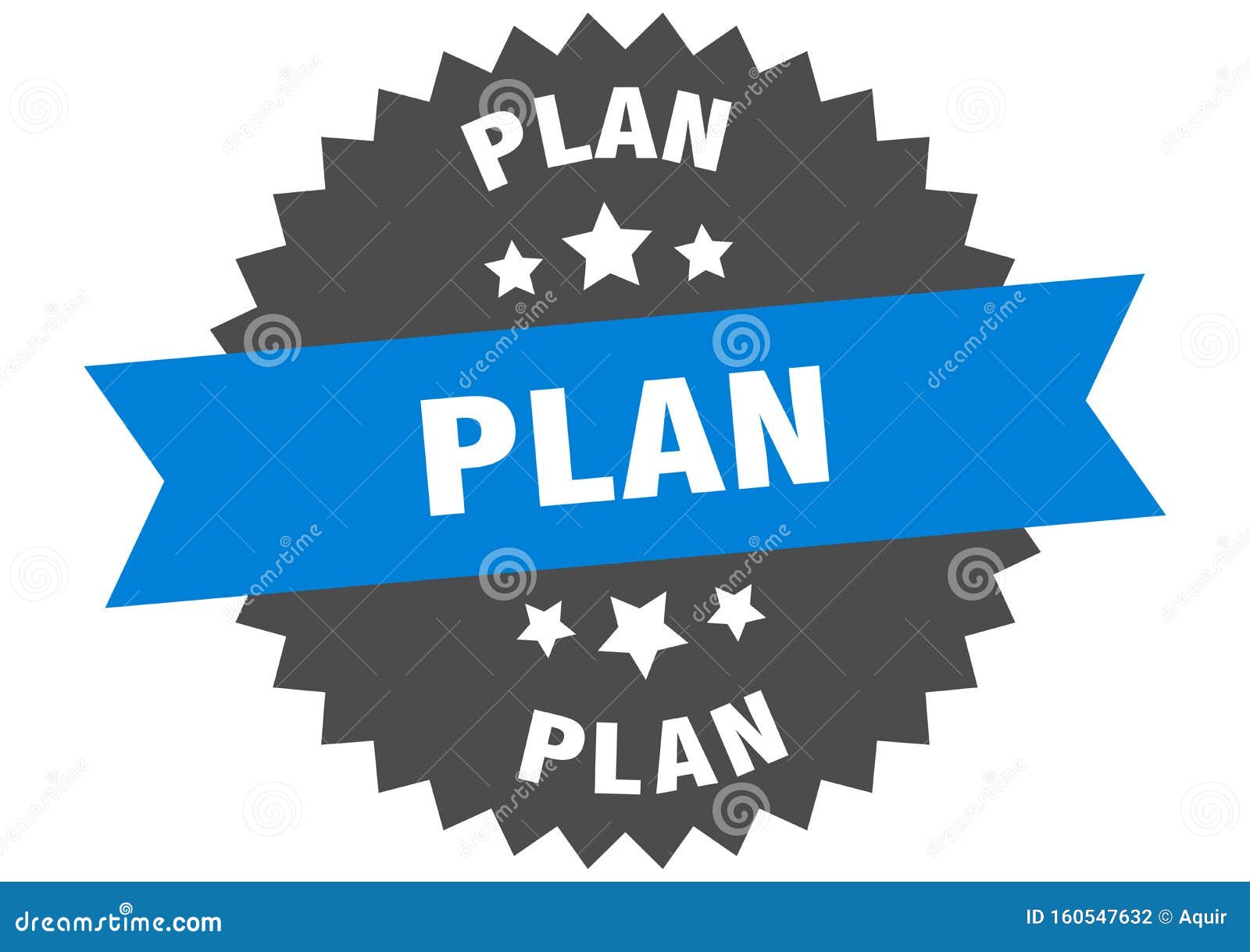 Plan stock vector. Illustration of emblem, isolated - 160547632