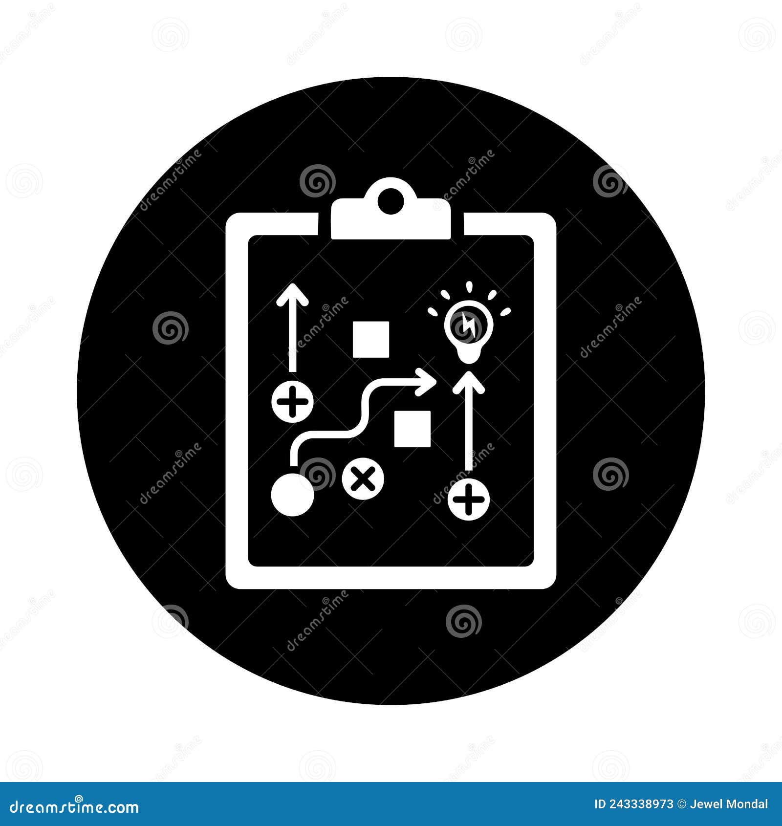 Plan, Solution, Strategy Icon. Black Vector Sketch Stock Vector ...