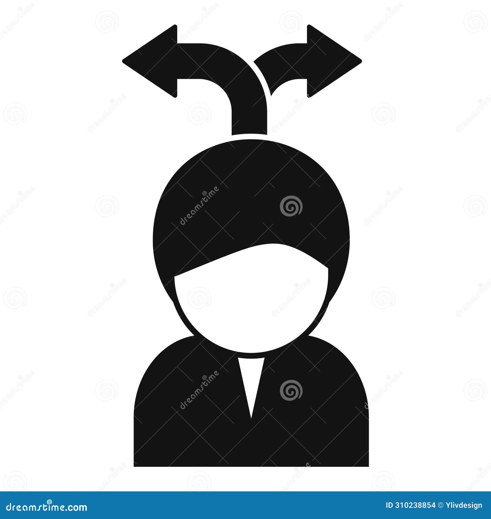Plan Solution Thinking Icon Simple Vector. Problem Plan Stock Vector ...