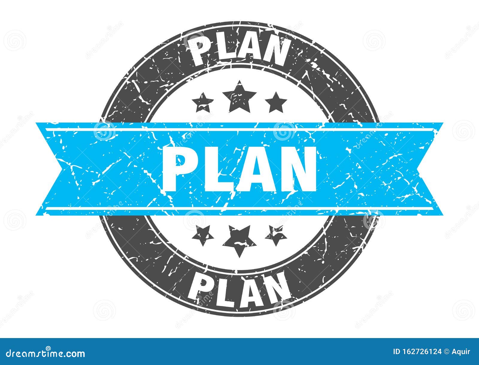 Plan stamp stock vector. Illustration of grunge, round - 162726124