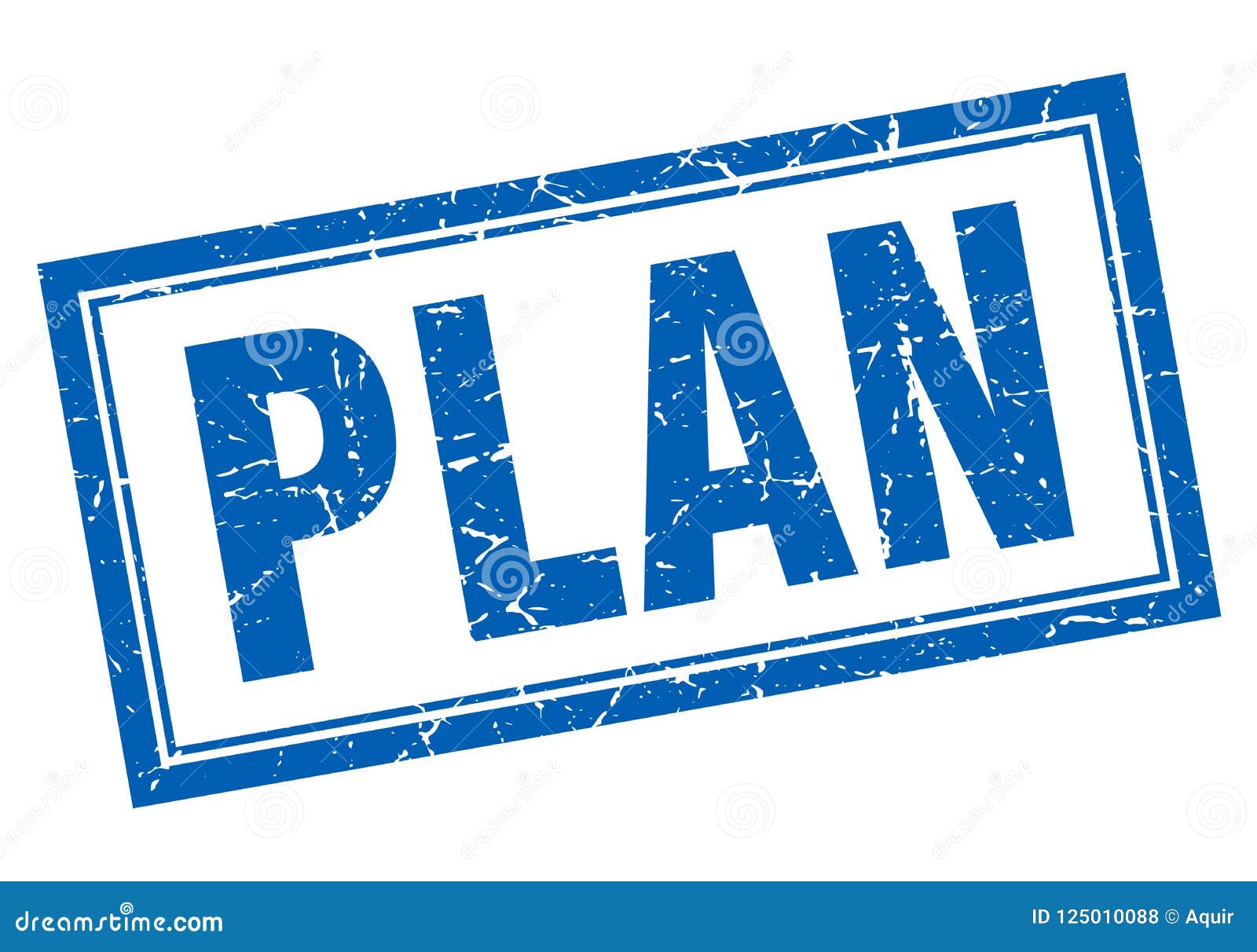 Plan stamp stock vector. Illustration of scratched, banner - 125010088