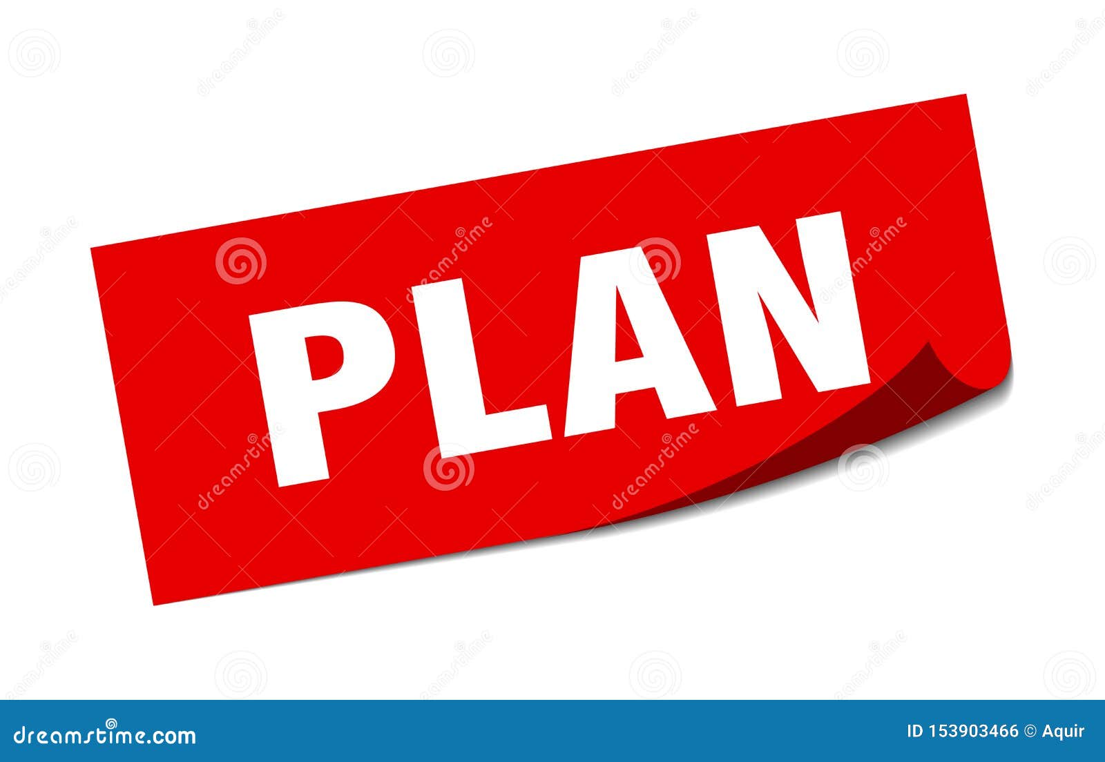 Plan sticker. stock vector. Illustration of banner, paper - 153903466