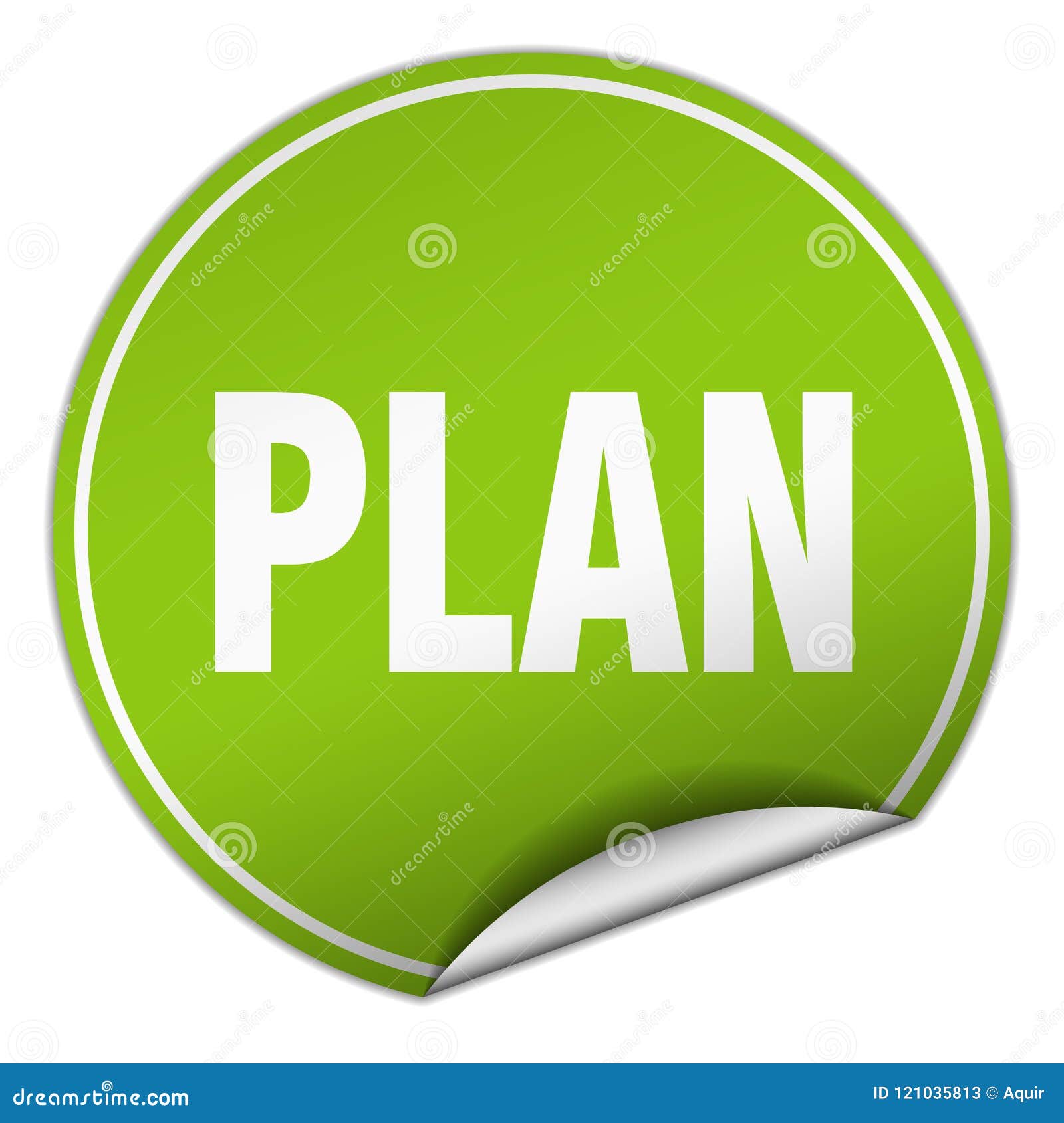 Plan sticker stock vector. Illustration of paper, background - 121035813