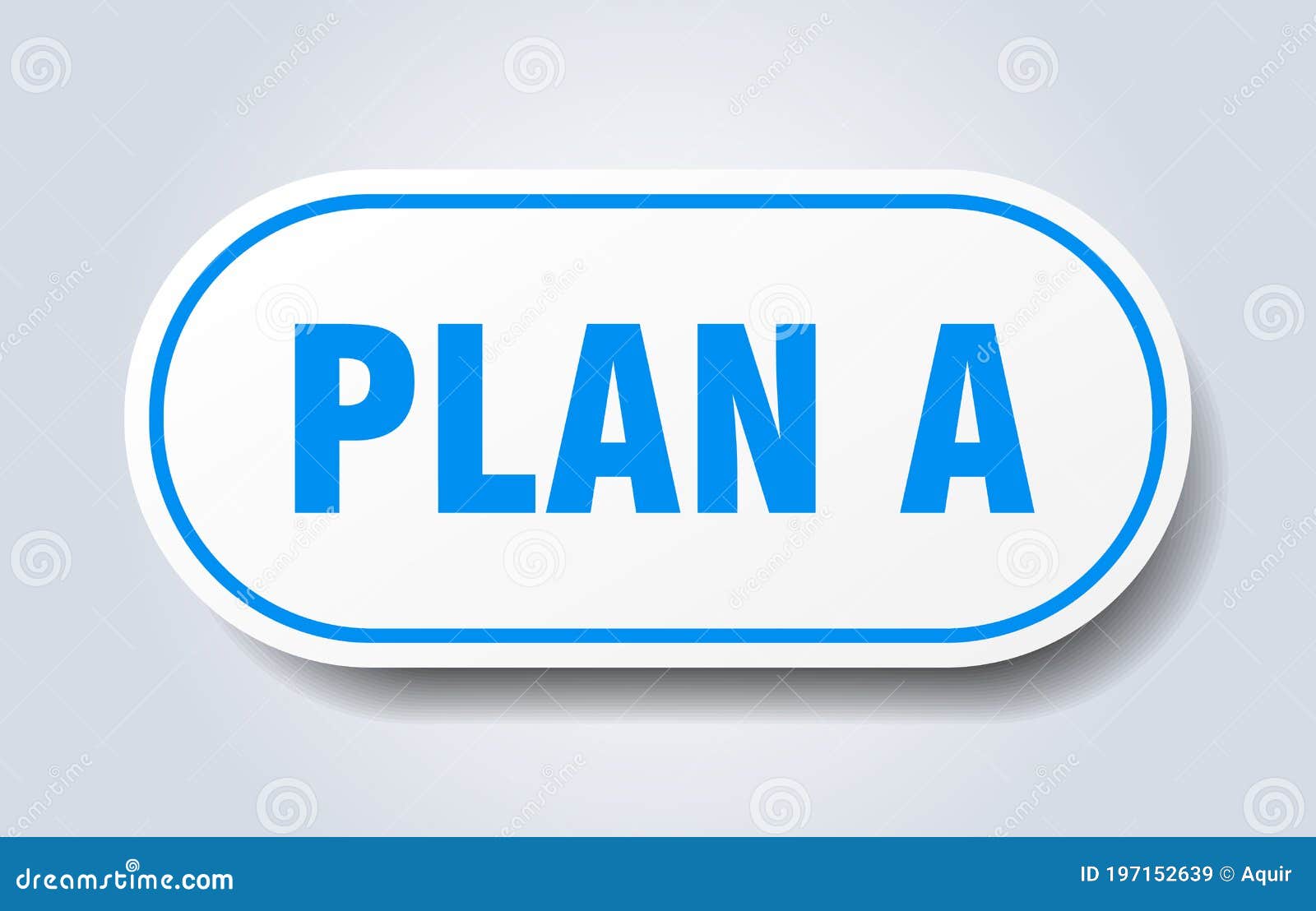 Plan a sticker. stock vector. Illustration of vector - 197152639