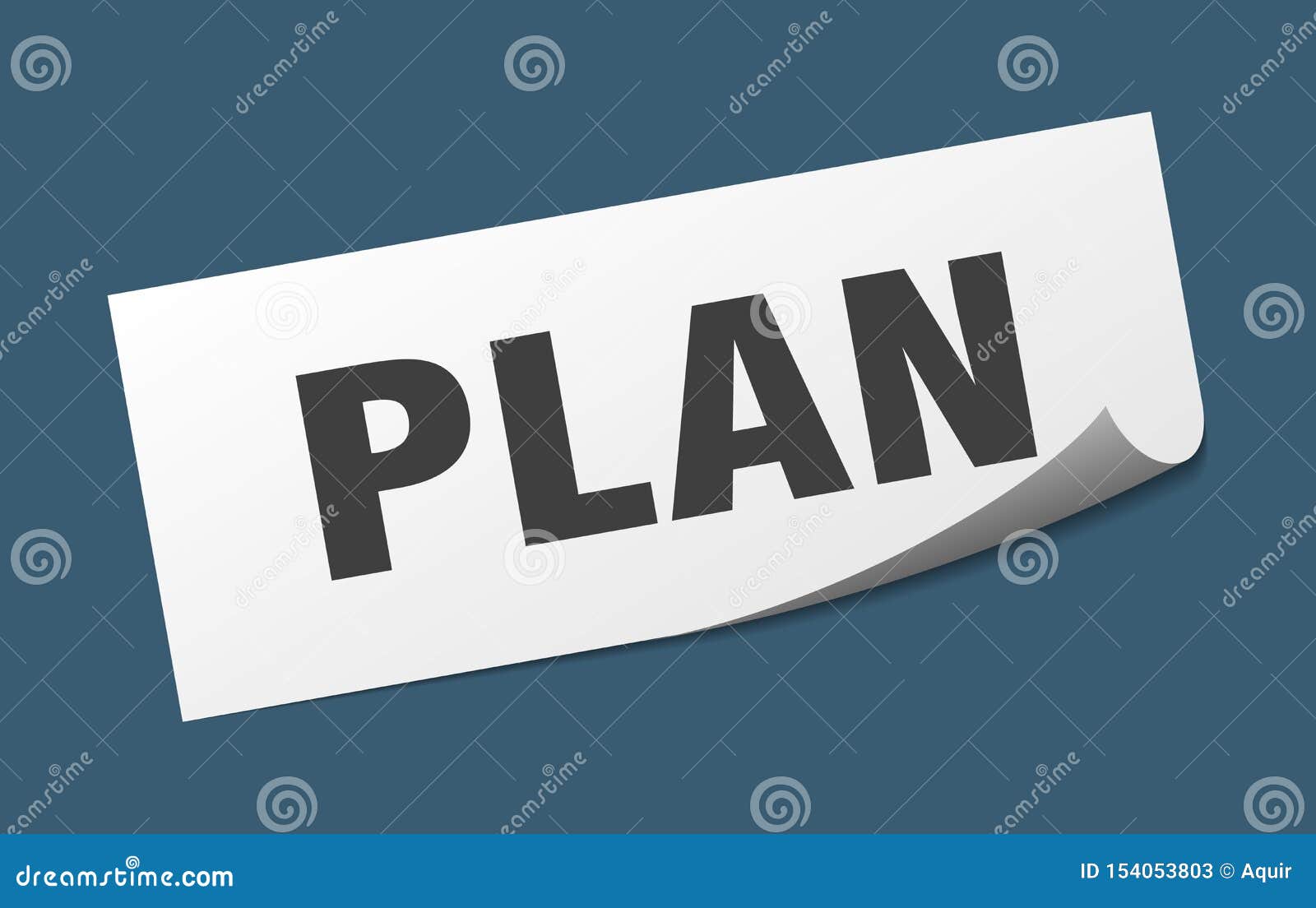 Plan sticker. stock vector. Illustration of banner, label - 154053803