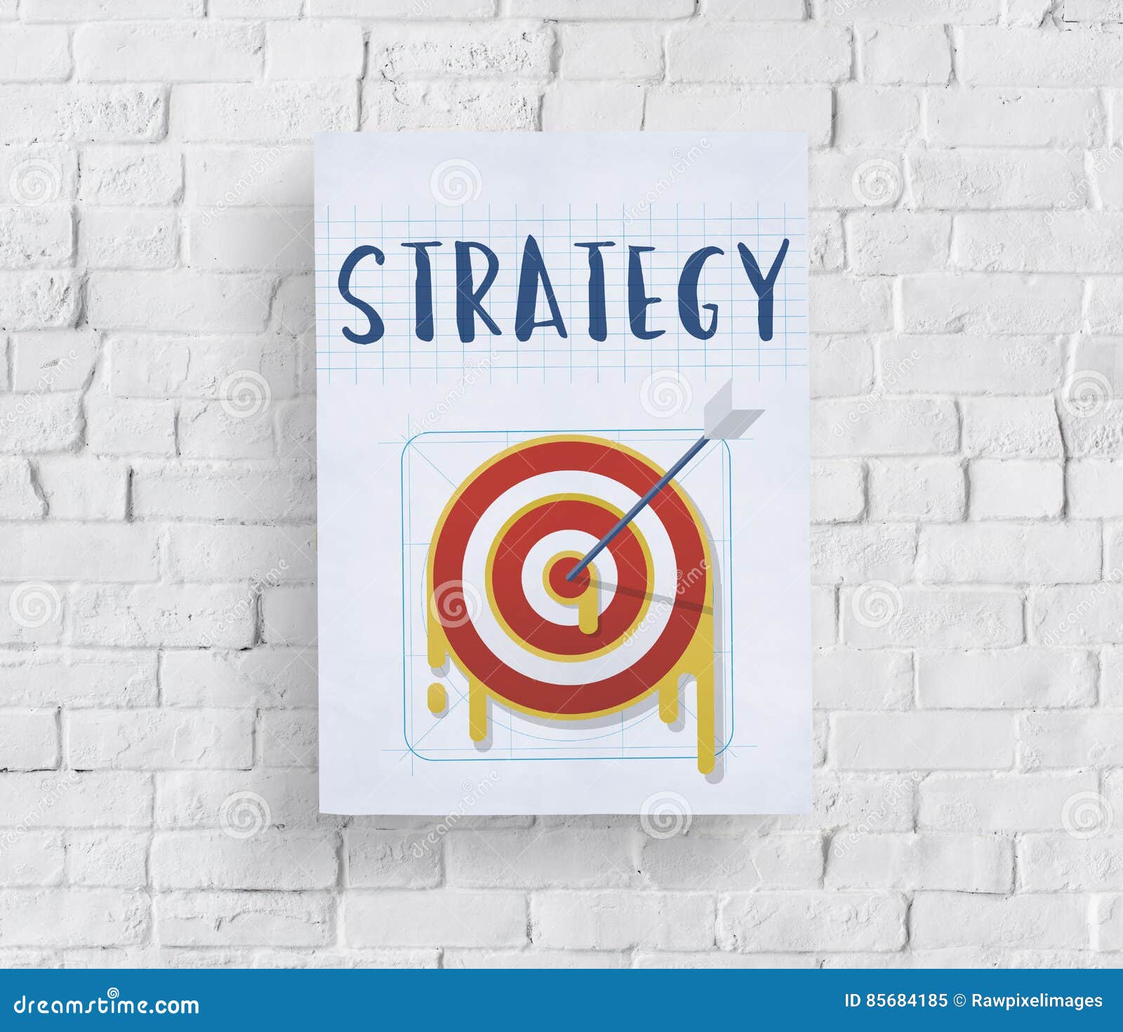 Plan Strategy Target Aim Success Concept Stock Image - Image of ...