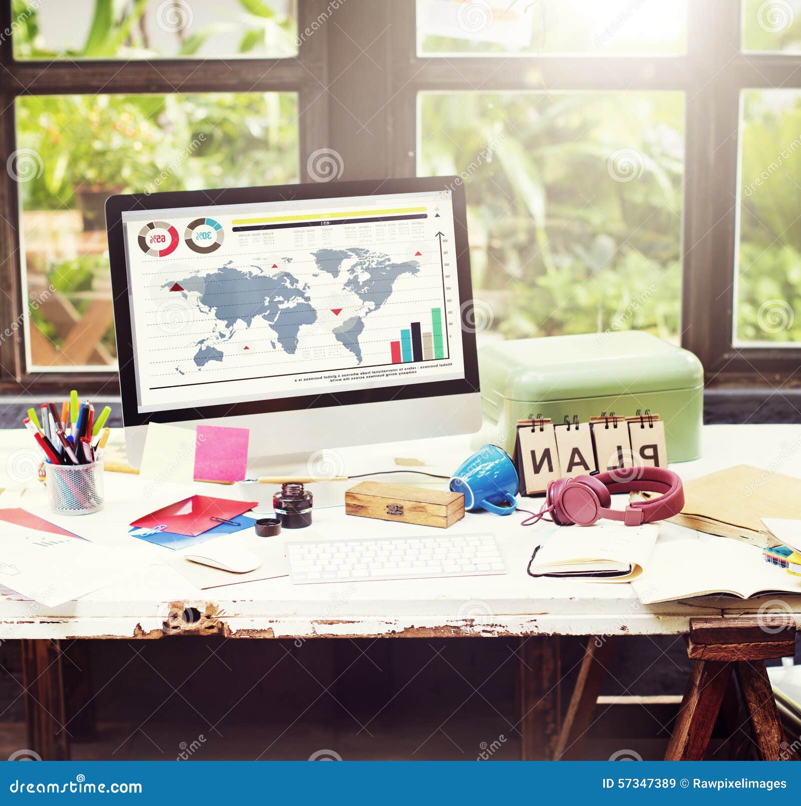 Plan Strategy Vision Global Business Planning Concept Stock Image ...