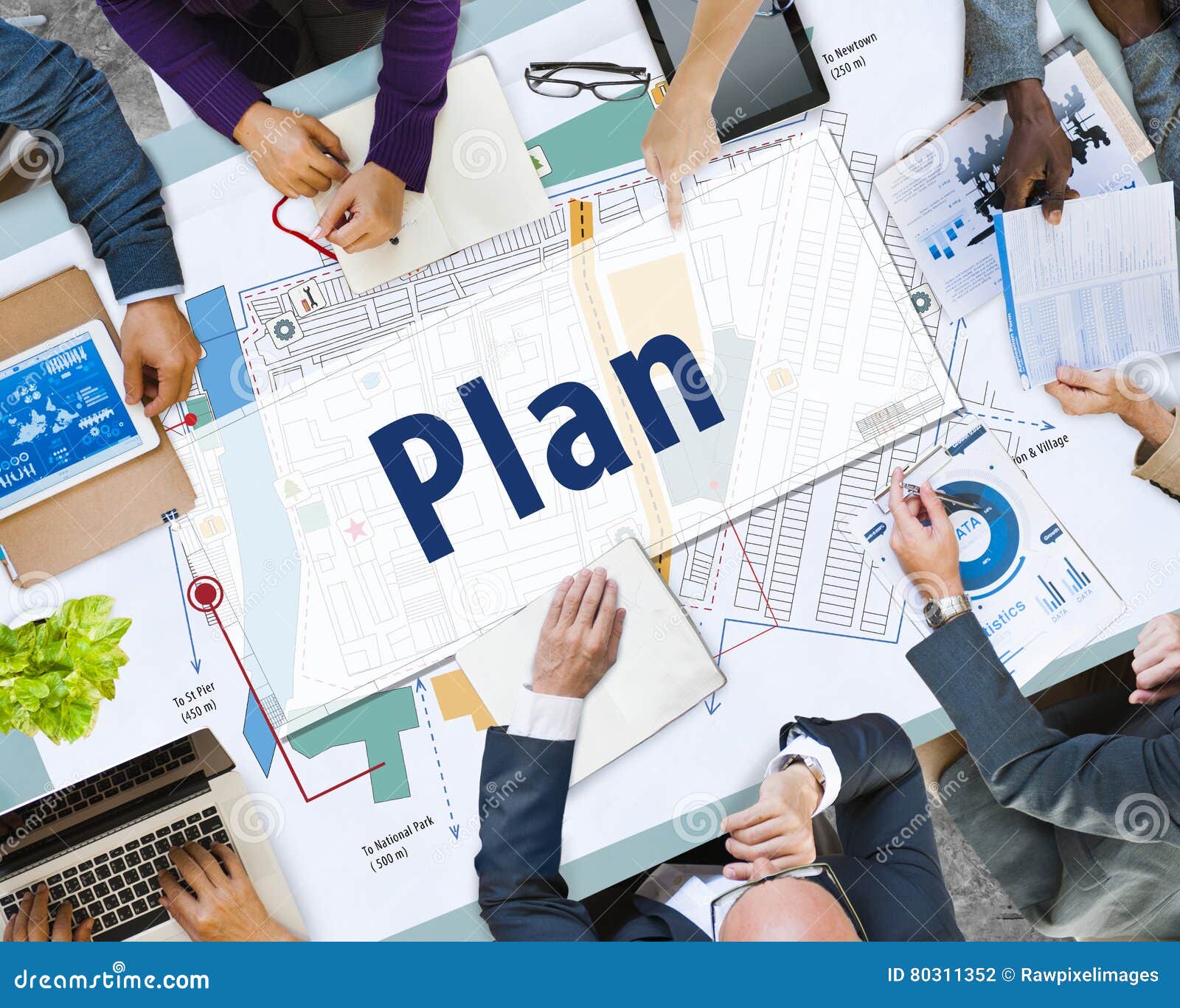 Plan Strategy Vision Tactics Design Planning Concept Stock Photo ...