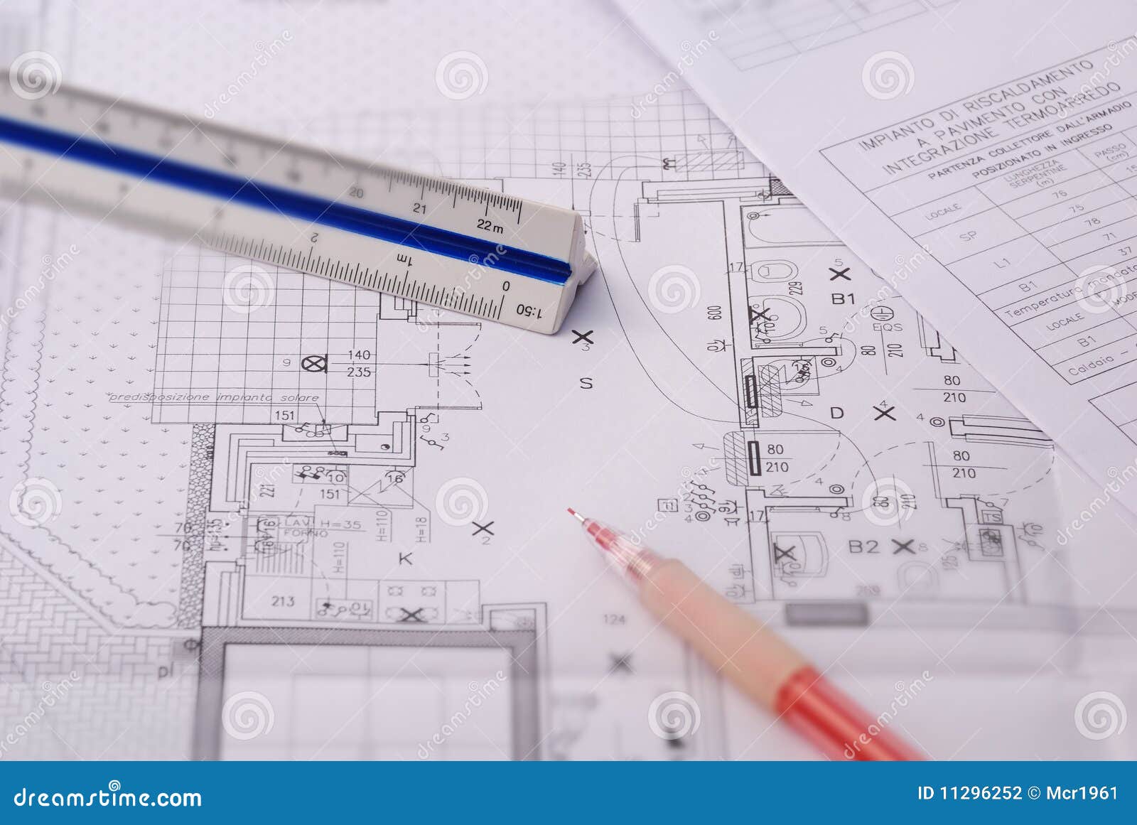Plan técnico 9 foto de archivo. Imagen de arquitecto - 11296252