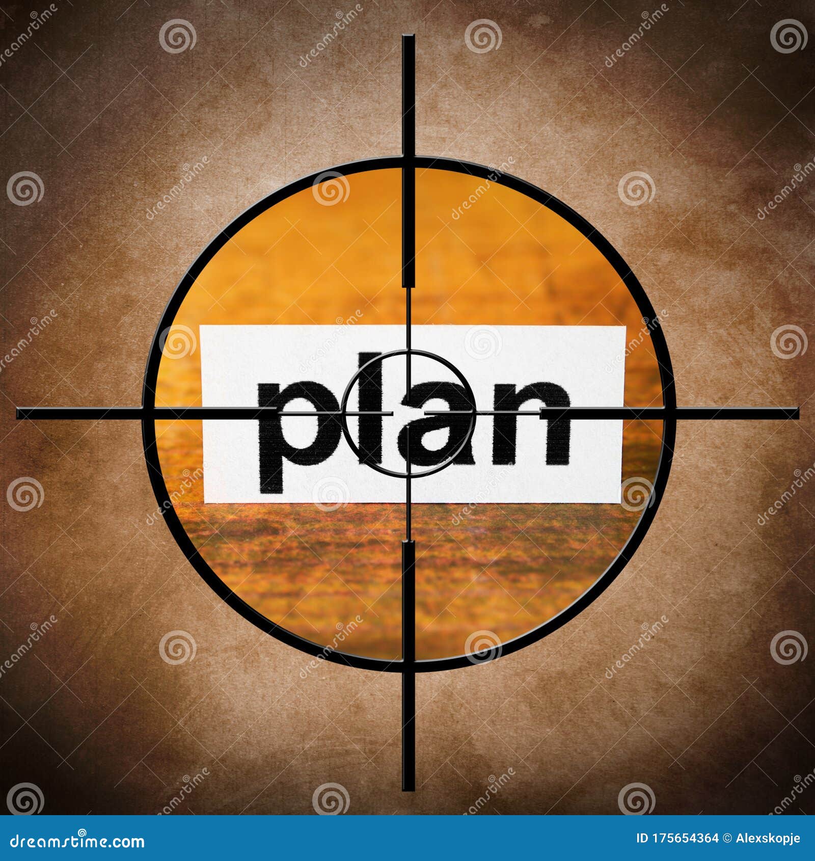 Plan target concept stock photo. Image of advertisement - 175654364