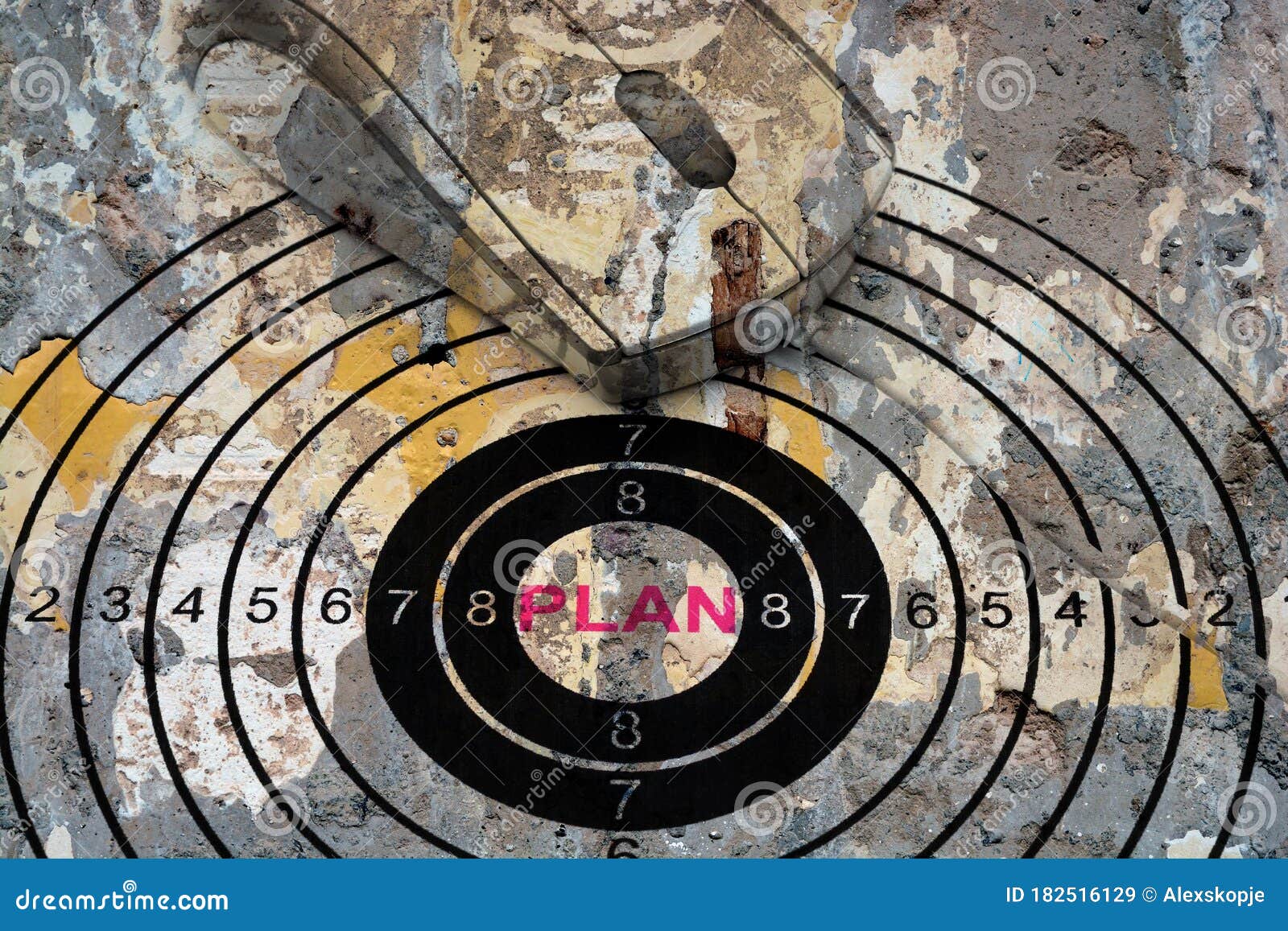 Plan target concept stock image. Image of paper, goals - 182516129