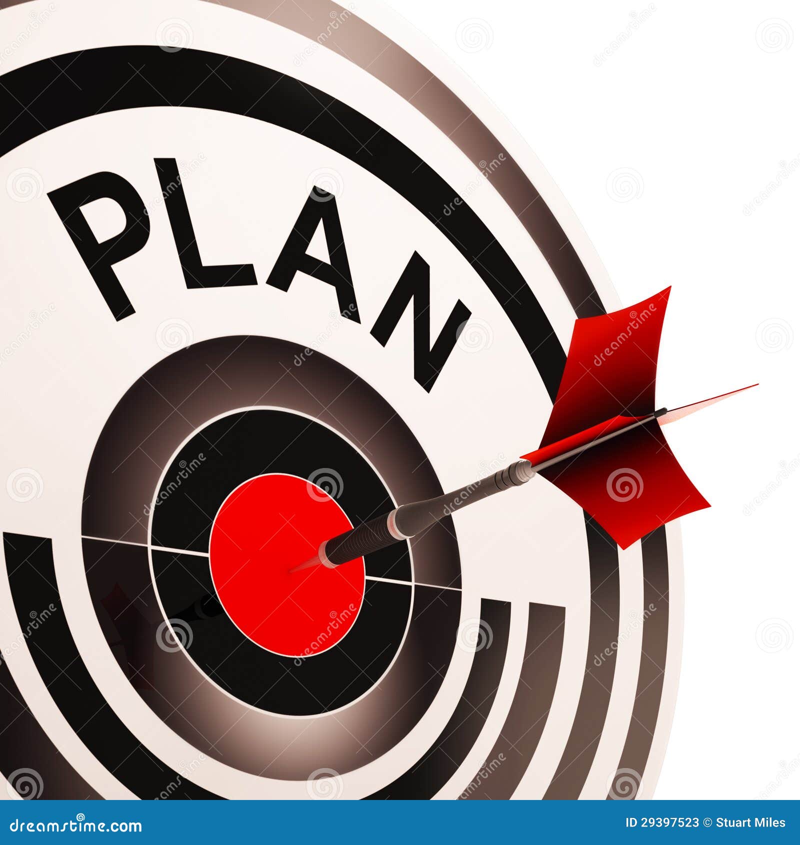Plan Target Shows Planning, Missions and Goals Stock Illustration ...