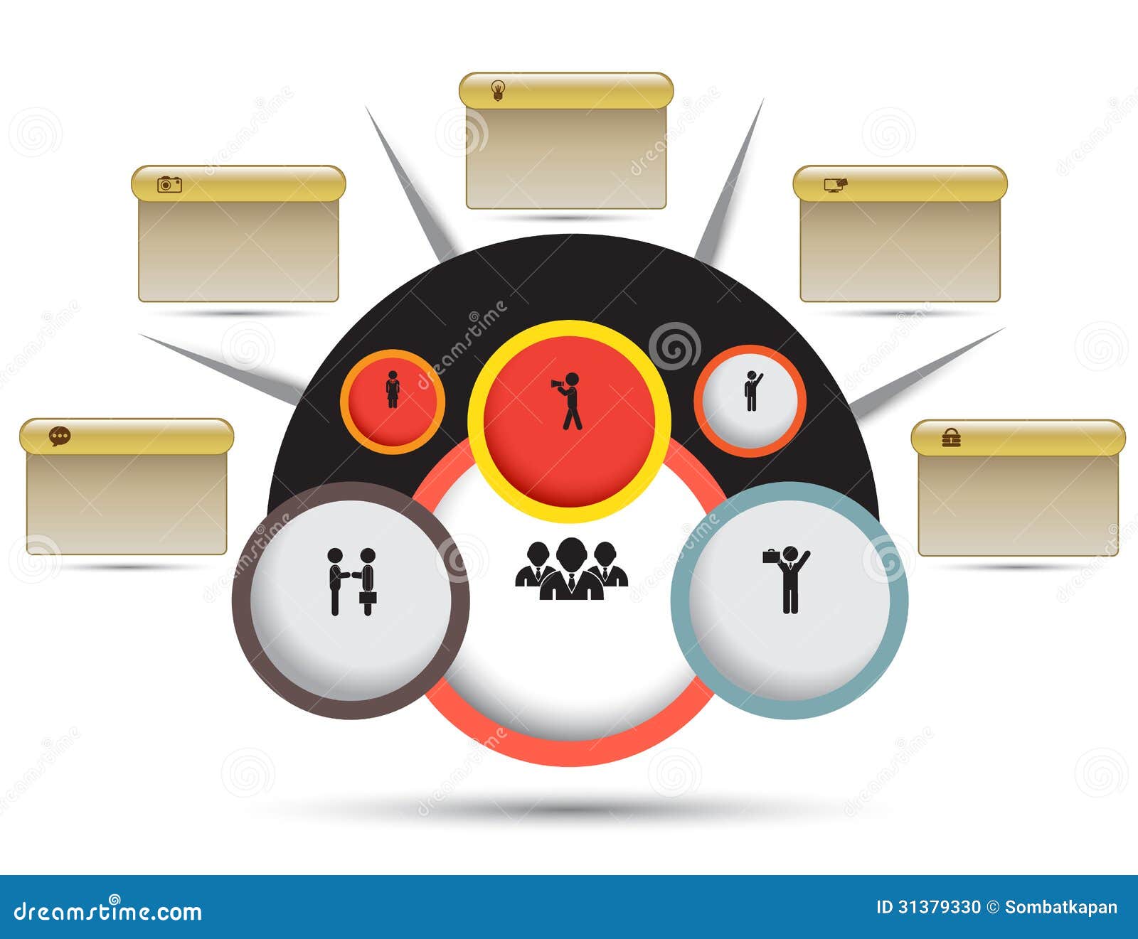 Plan Template for Business Concept Stock Vector - Illustration of boder ...